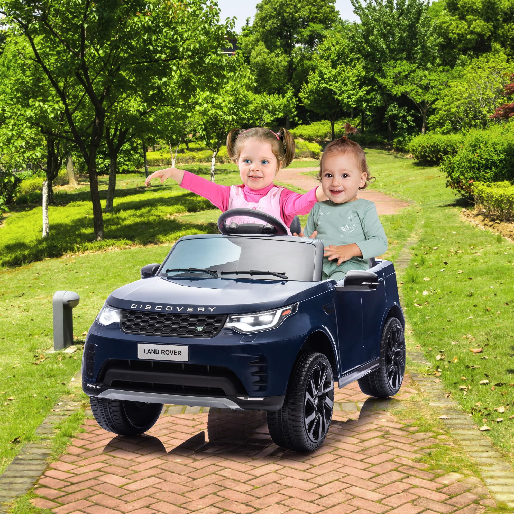 Luku 12V Licensed Land Rover Ride-On Car for Kids, Remote Control, 3 ...