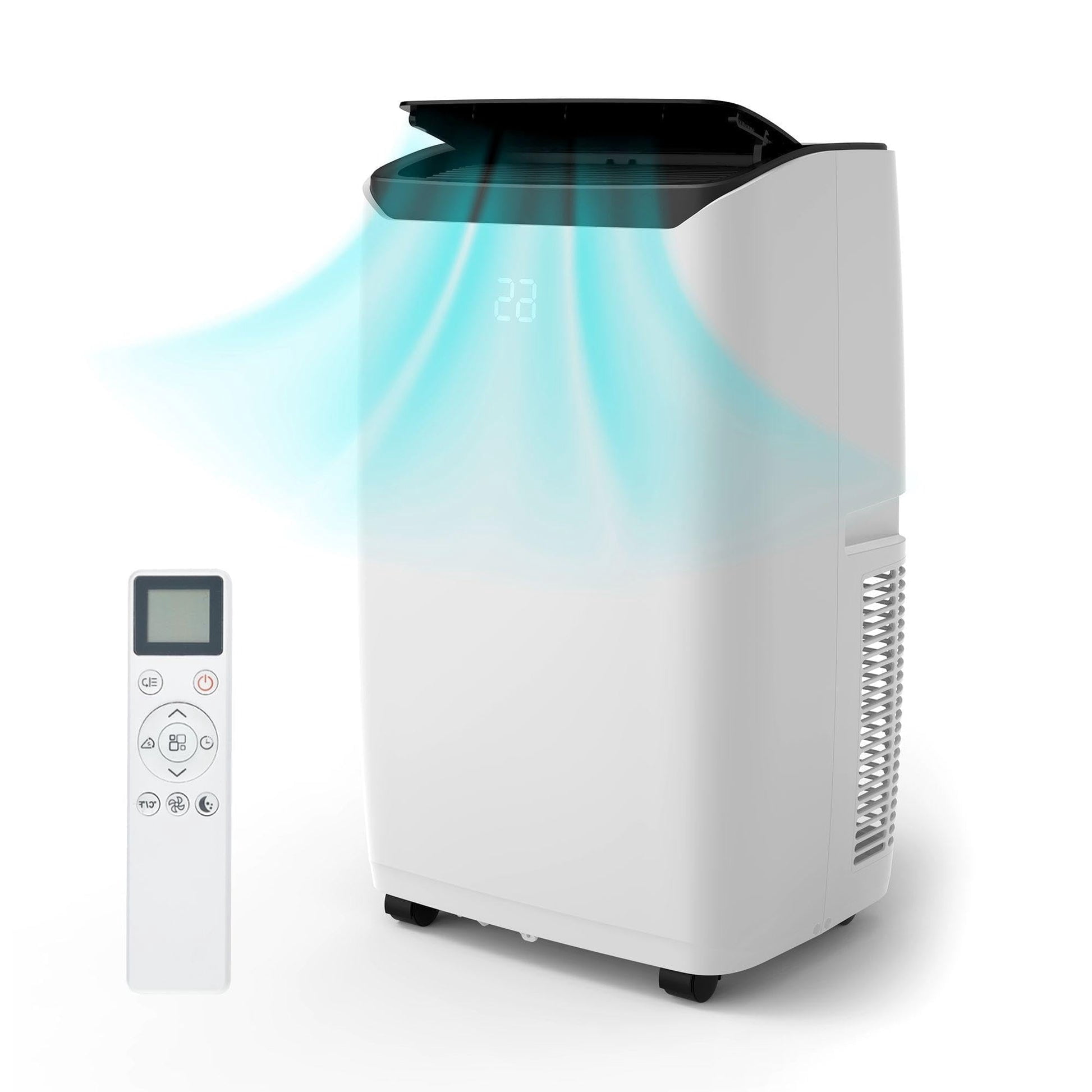 Luku 14000 BTU Quiet Portable AC for Large Spaces, 3-in-1 Design with ...