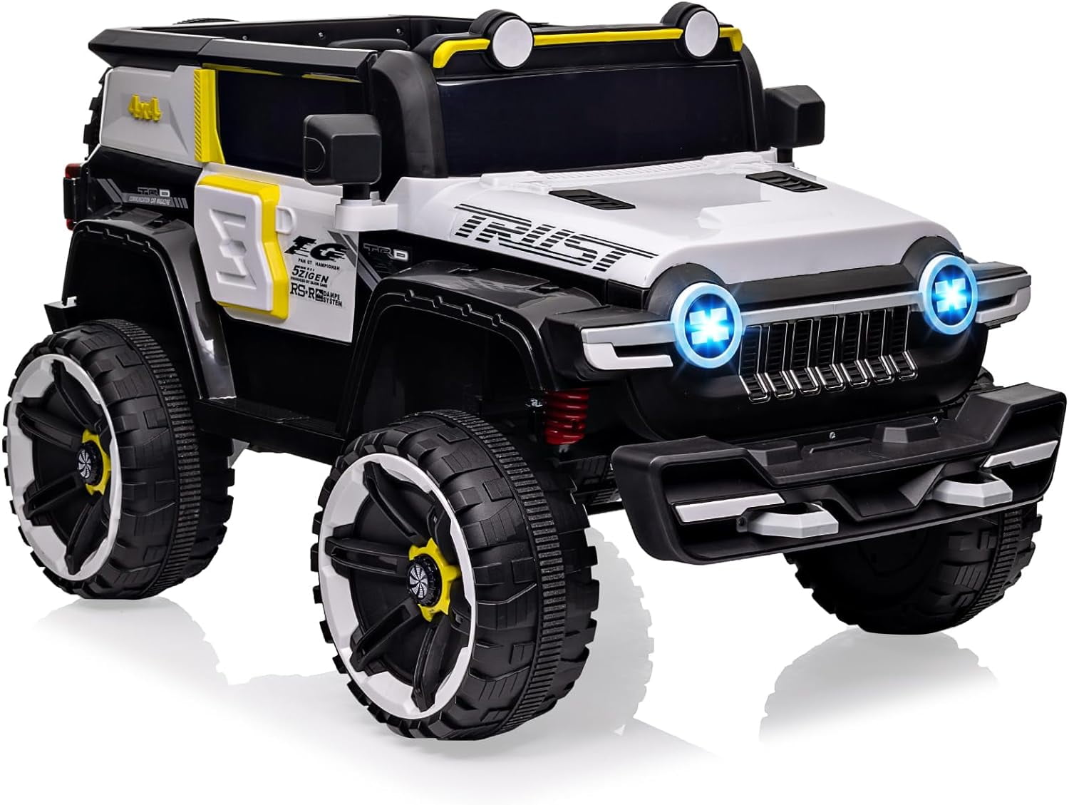 Luku 2 Seater Kids Ride On Truck, 12V Battery Powered Electric Vehicle ...