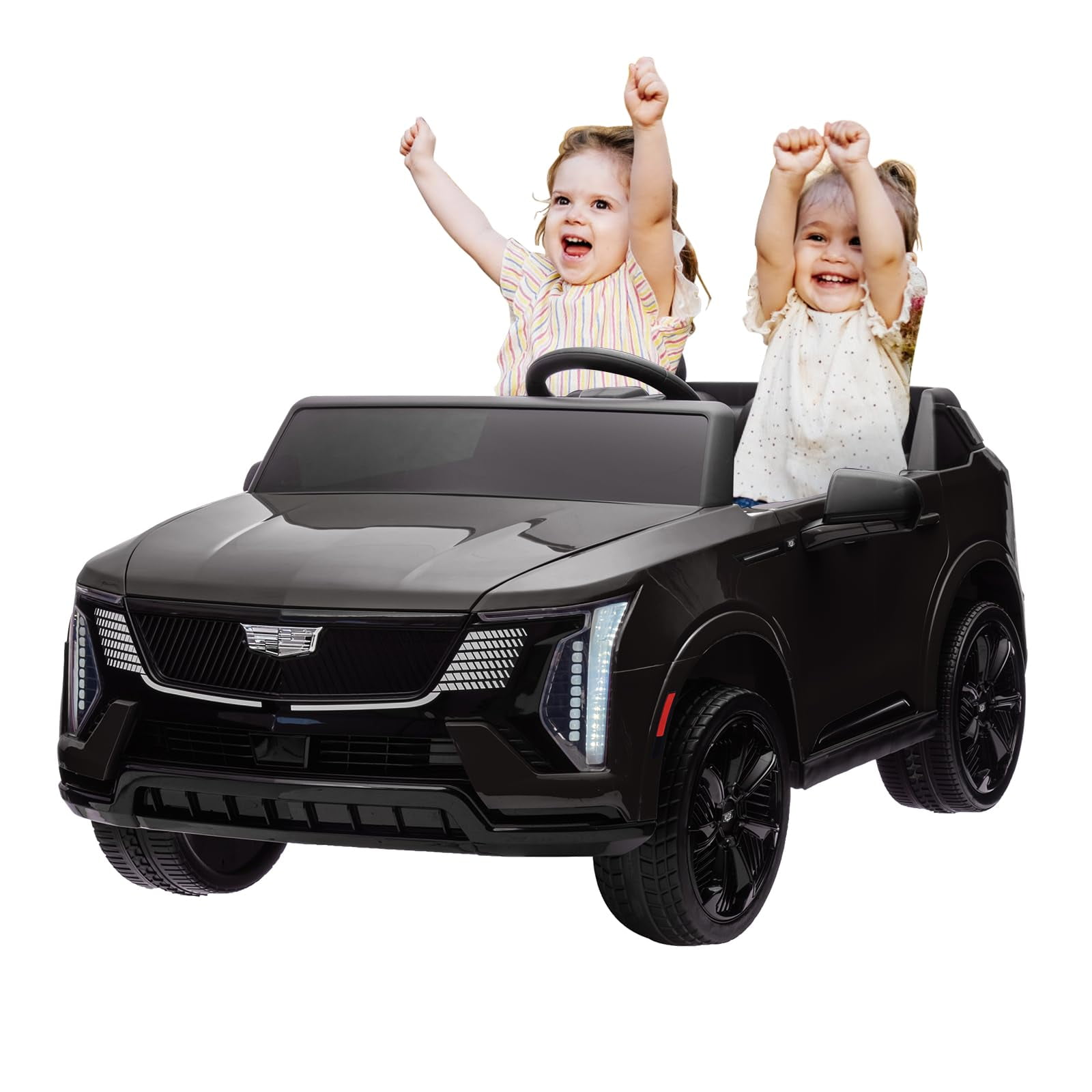 Luku 24V 2 Seater Kids Ride On Car Licensed Cadillac Electric Car Toy ...