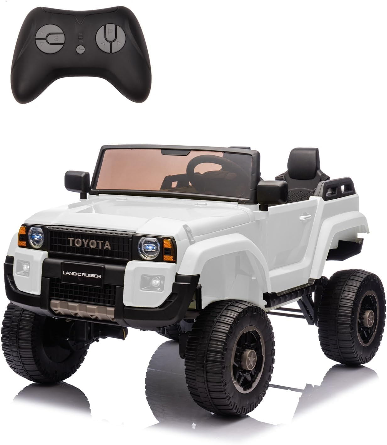 Luku 24V Big Kids’ Toyota Land Cruiser Electric Ride-On – 2-Seater ...