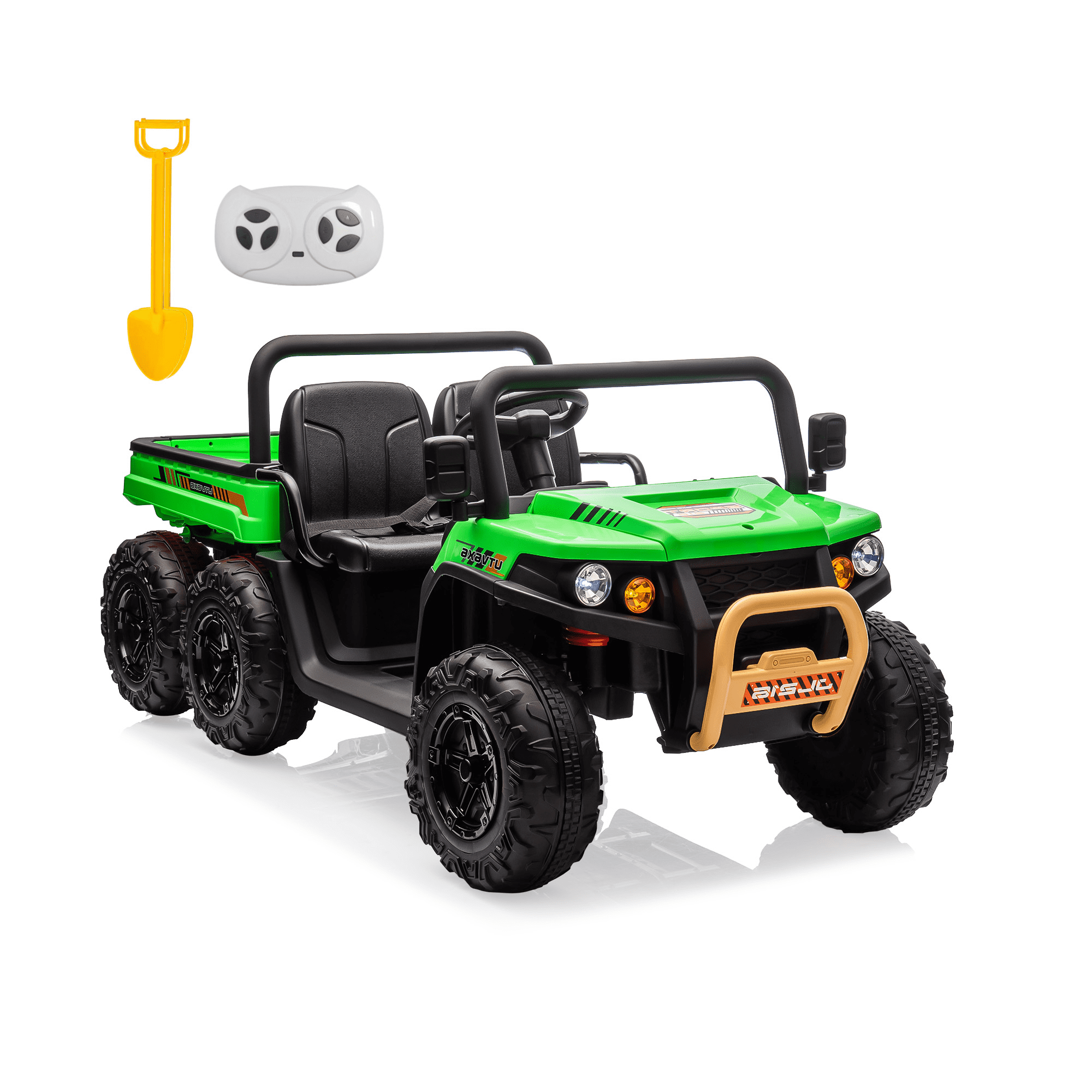 Luku 24V Kids Ride on Car,24v 2-Seater Kids Ride-on Dump Truck UTV, 6 ...