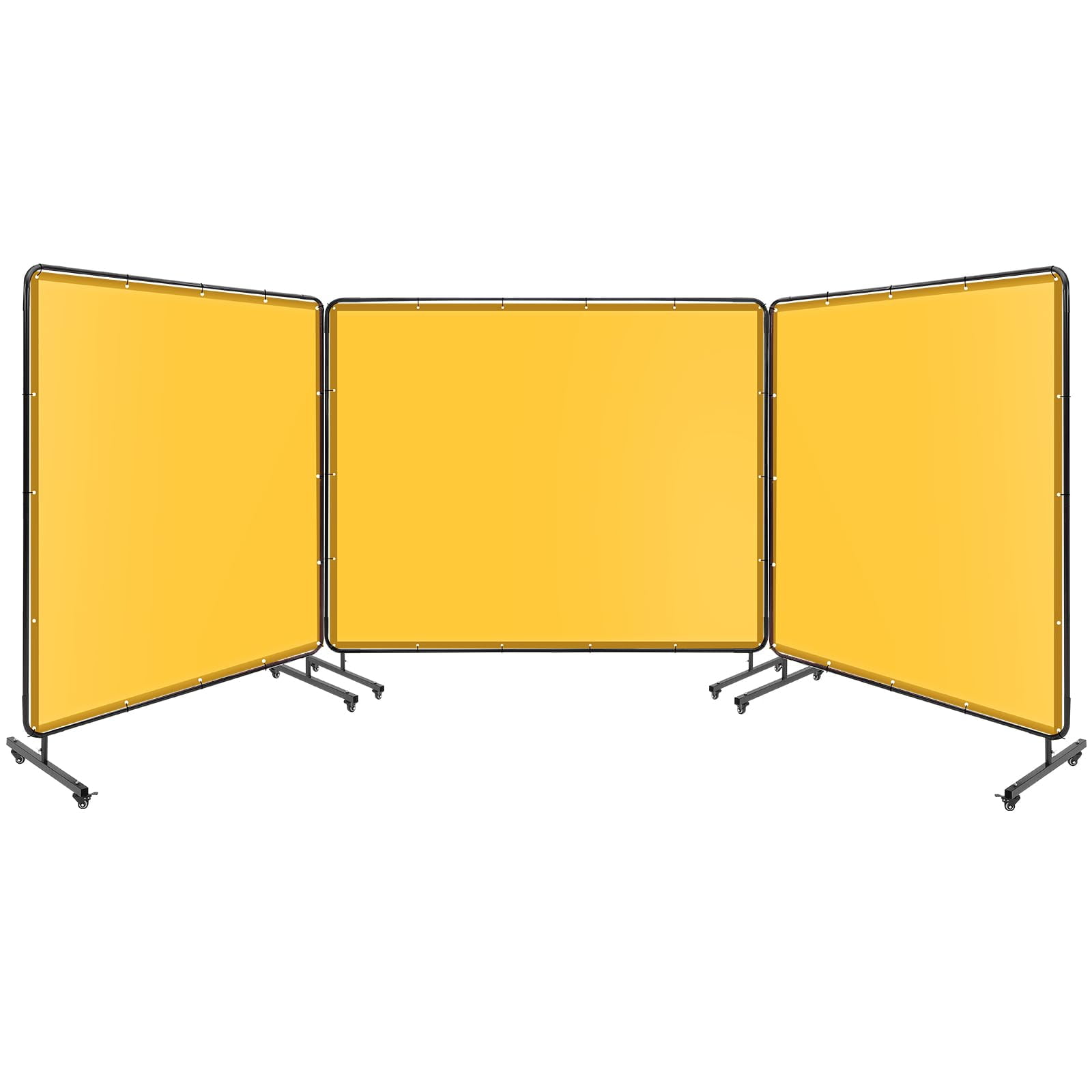 Luku 3 Panel 8x6 FT Vinyl Welding Screen with Frame, Flame-Resistant ...