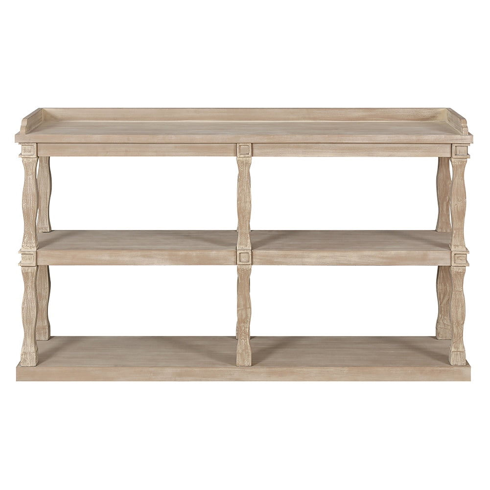 Luku 60 inch Console Table, Narrow Entryway Table with 3-Tier Open ...