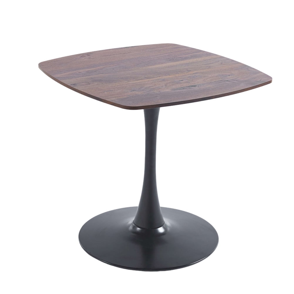 Luku Dining Table, Kitchen Table with MDF Table Top & Metal Pedestal ...