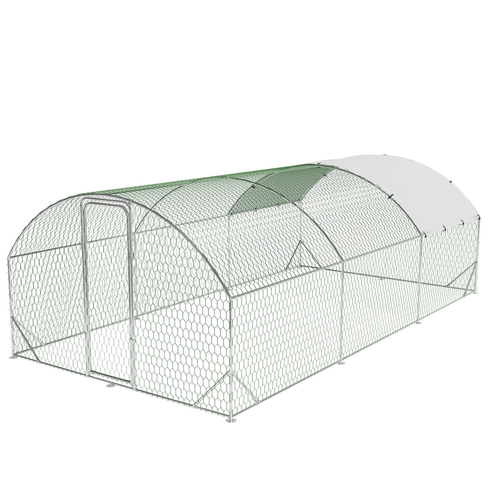 Luku Durable Outdoor Chicken Run Pen House - Versatile Metal Coop for ...