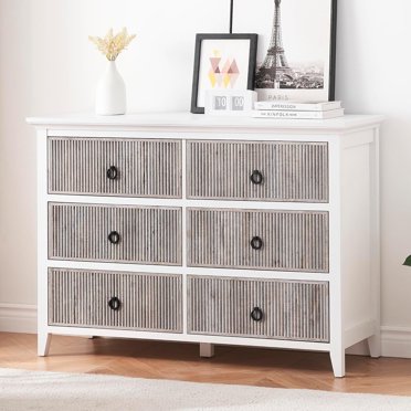 Winkalon 6 Drawers Dresser,Modern Storage Tower Dressers and Chests 2 ...
