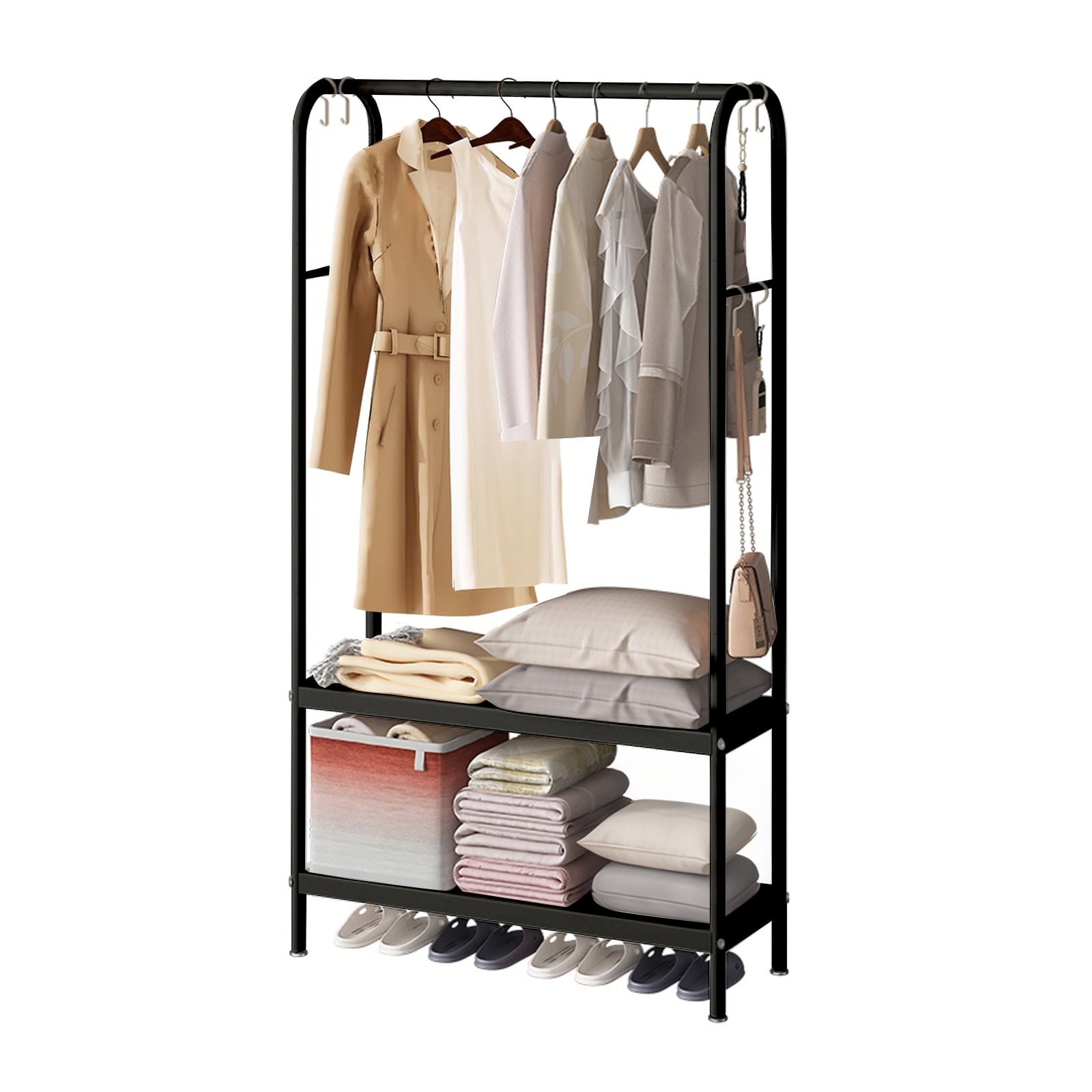 Luku Heavy Duty Clothes Rack, Metal Clothing Racks for Hanging Clothes ...