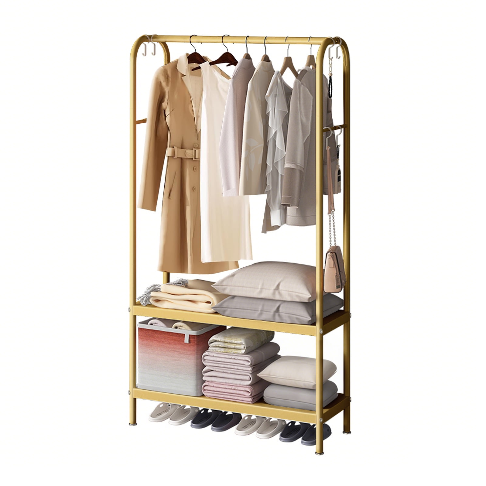 Luku Heavy Duty Clothes Rack, Metal Clothing Racks for Hanging Clothes ...