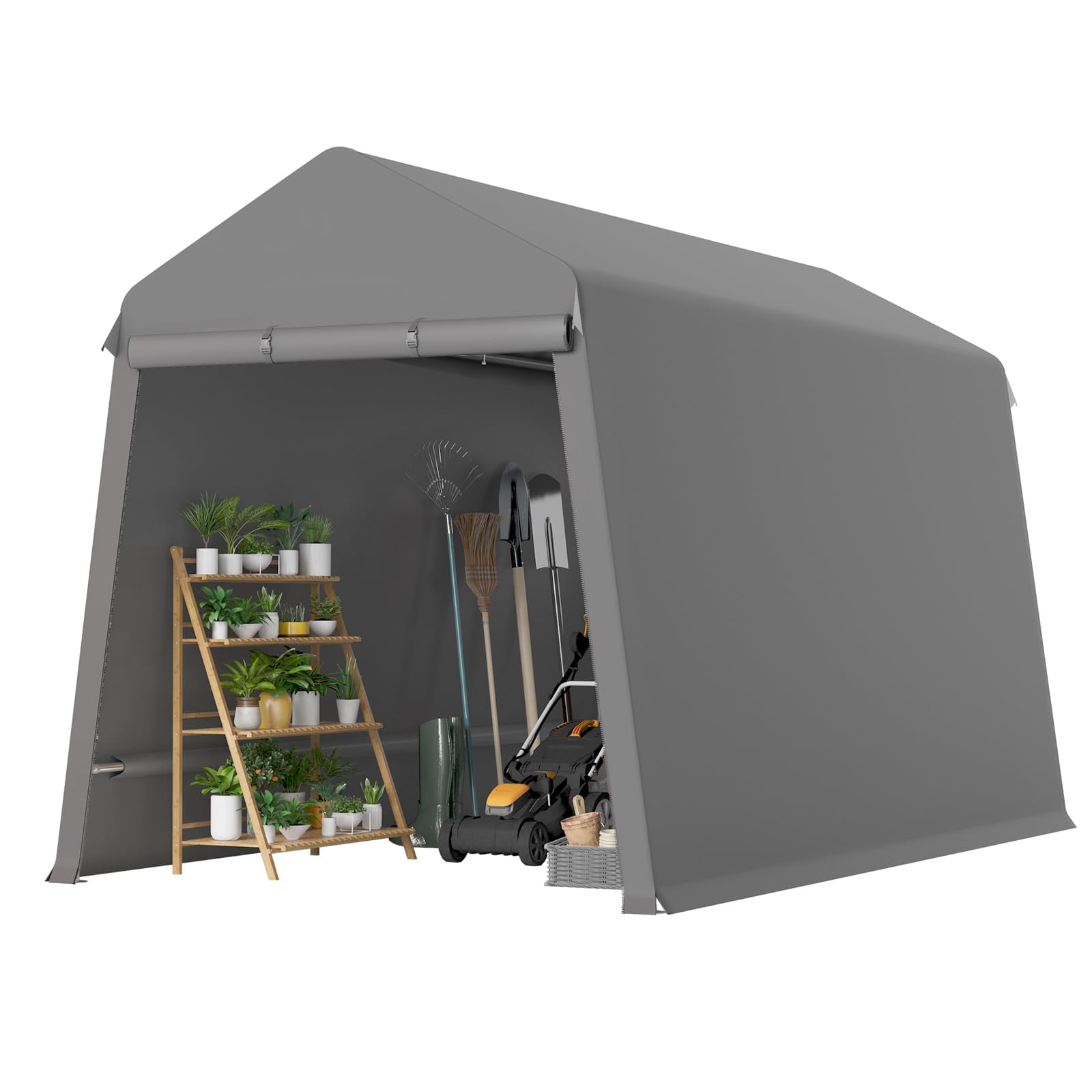 Luku Outdoor Portable Storage Shed Tent, Heavy-Duty Weather-Resistant ...
