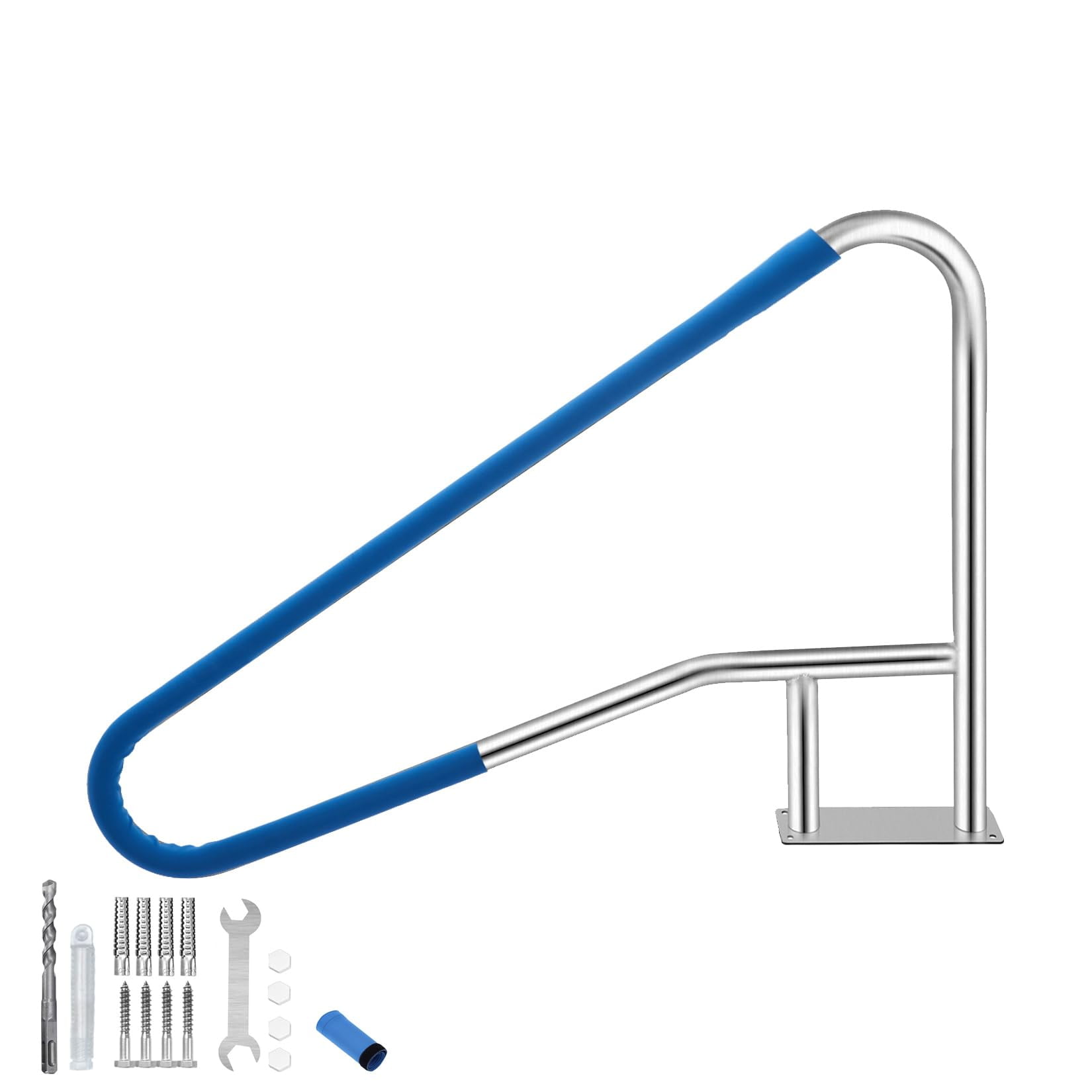 Luku Pool Handrail, 55"x 32" Pool Handle, 304 Stainless Steel Rated ...