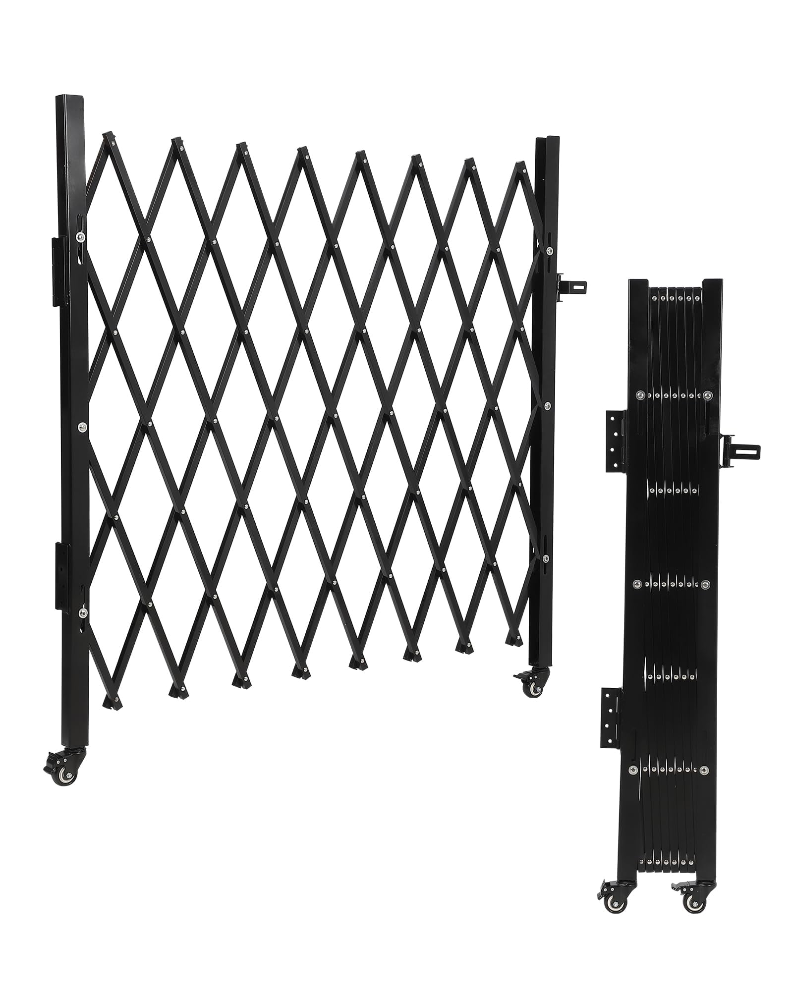 Luku Single Folding Security Gate, 50" H x 75" W Flexible Expanding ...