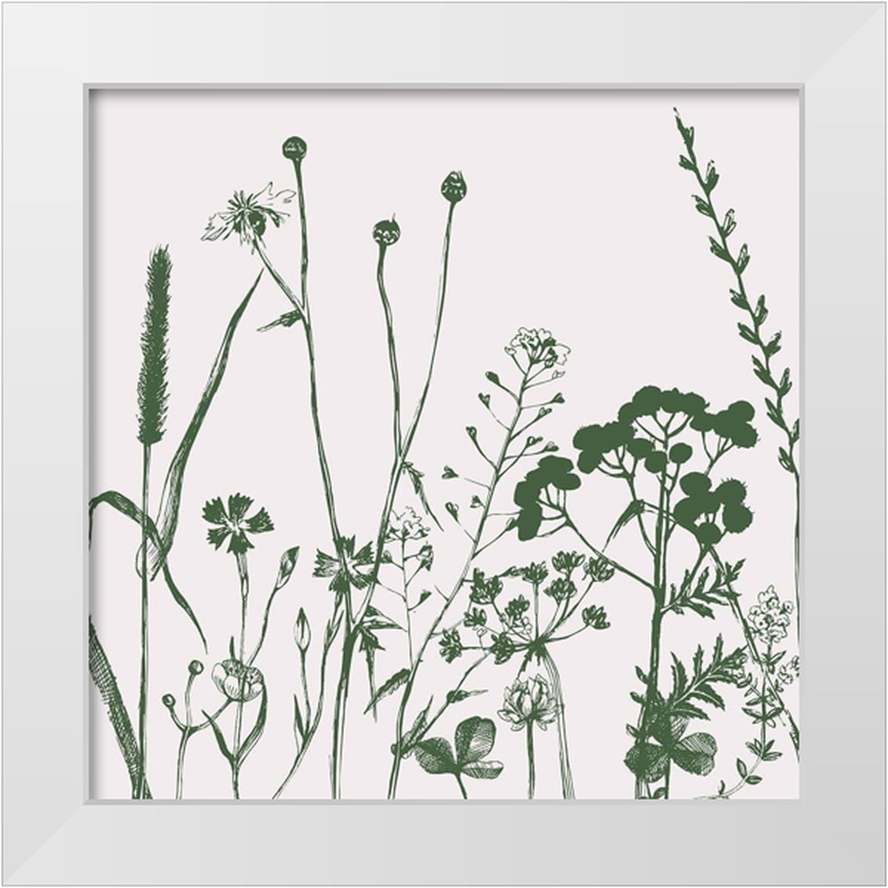 Lula Bijoux and Company 15x15 White Modern Wood Framed Museum Art Print ...