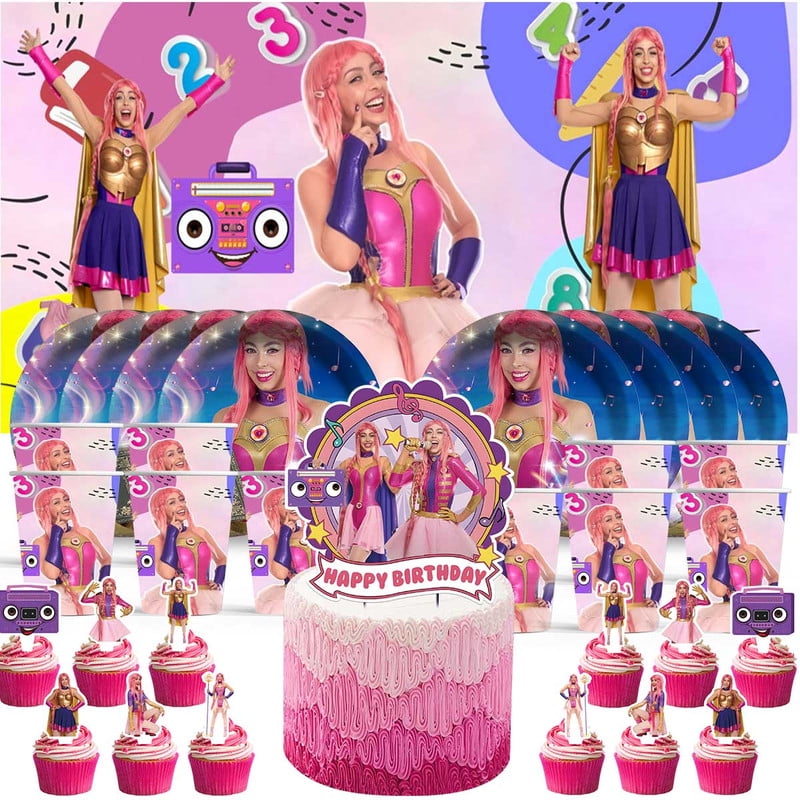 Luli Pampin Birthday Cups Party Supplies Decor Backdrop Paper Plates ...