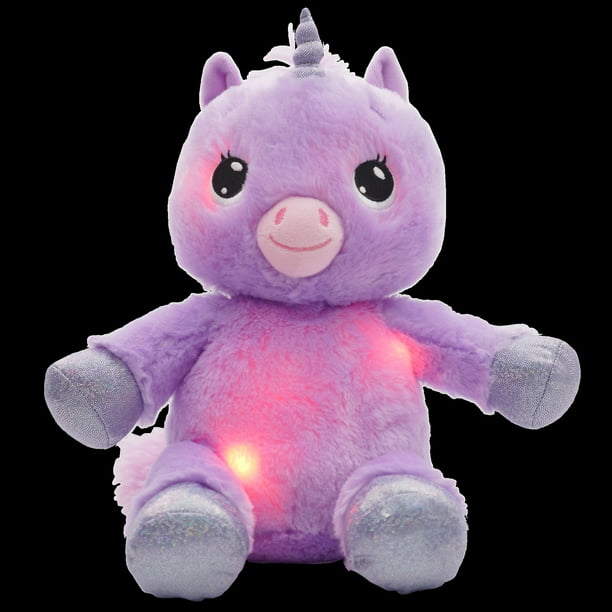 Lullabrites Plush Animals Purple Unicorn - Walmart Business Supplies