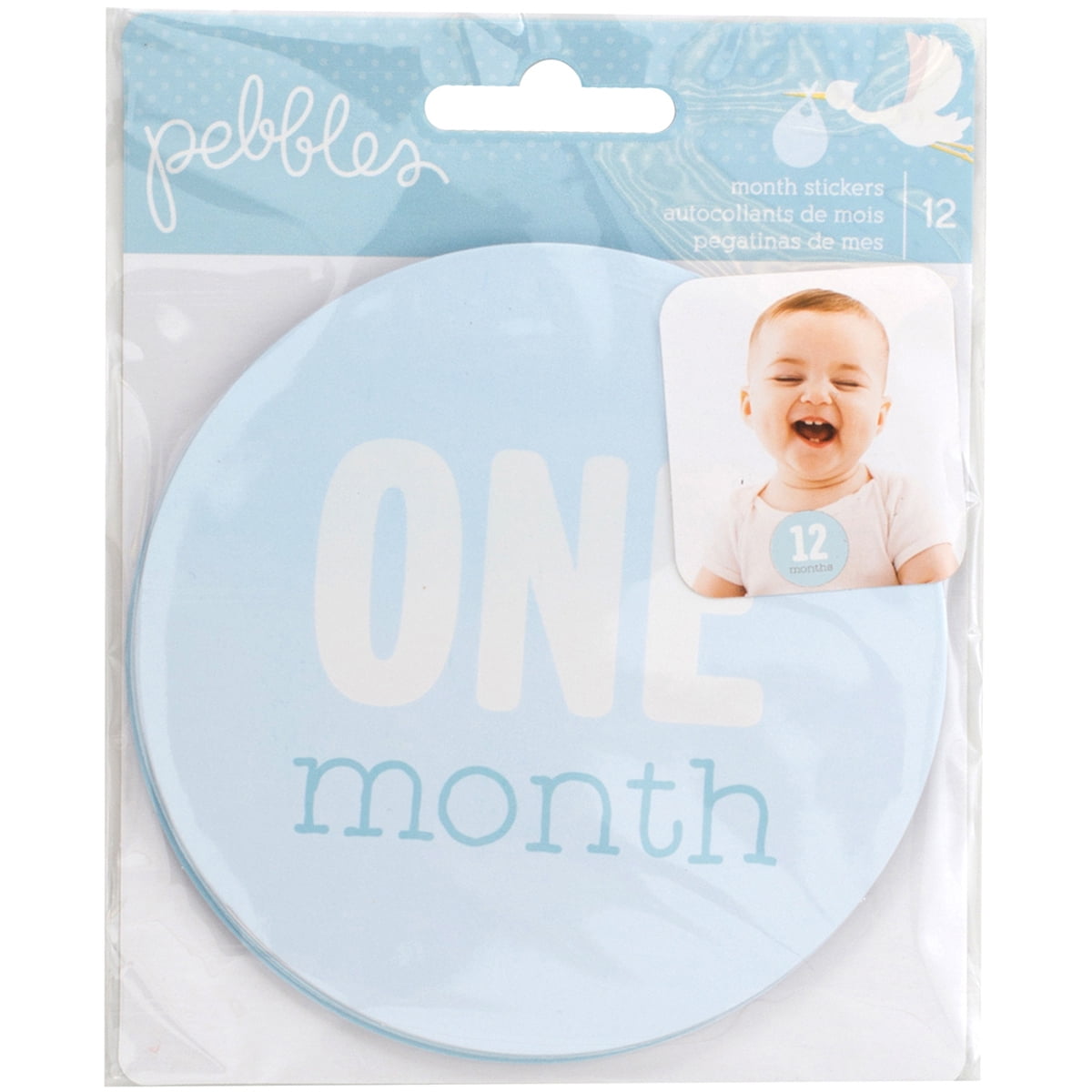 Lullaby First Year Age Stickers 12/Pkg-Baby Boy-Ages 1 Month Through 12 ...