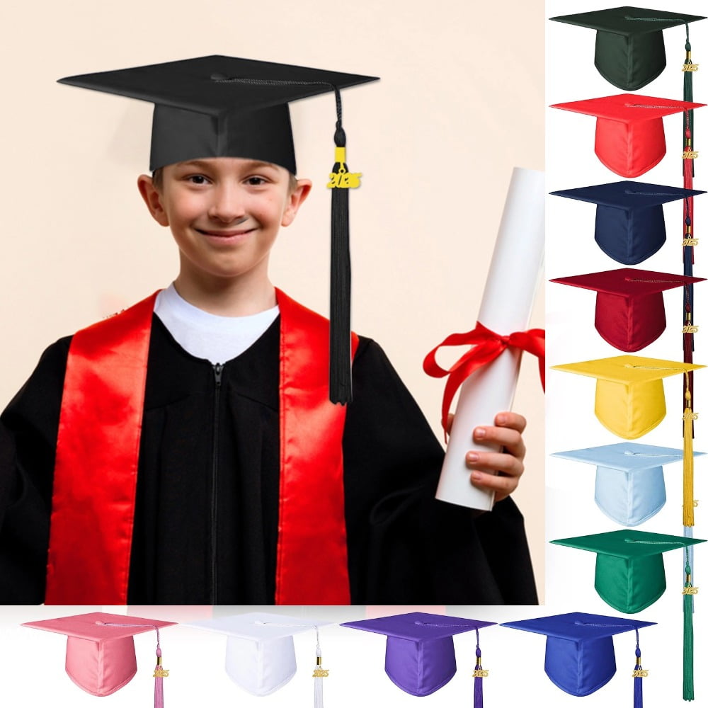 Lullaby Matte Graduation Hat with 2025 Tassel Topper & Graduation Cap ...