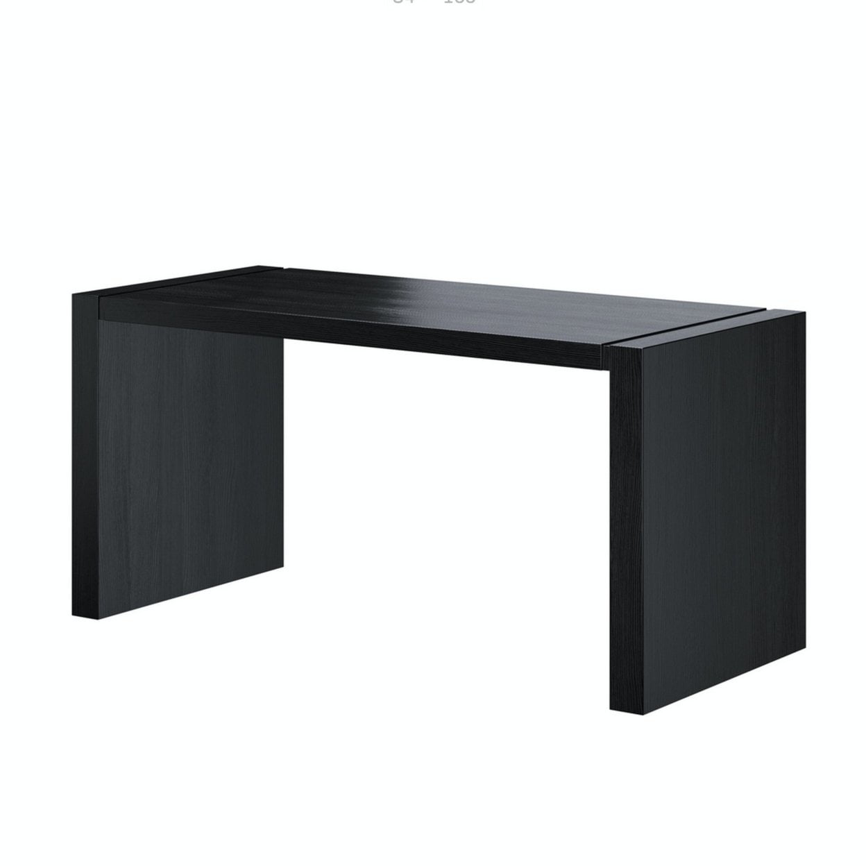 Lulu 28 Inch Minimalist Computer Desk Console with Panel Legs, Jet ...