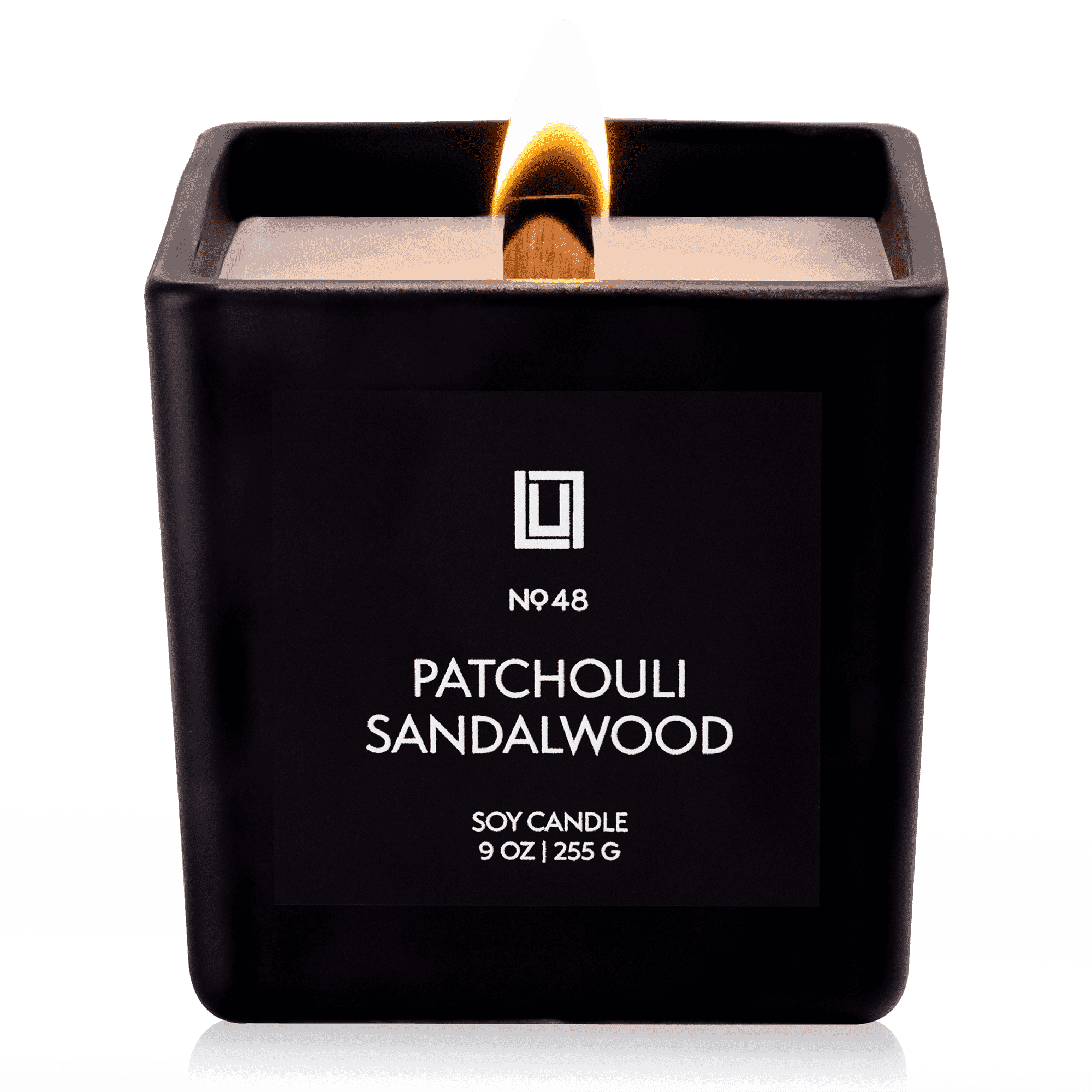 Lulu Candles | Patchouli Sandalwood | Luxury Wood Wick Candle in Matte ...