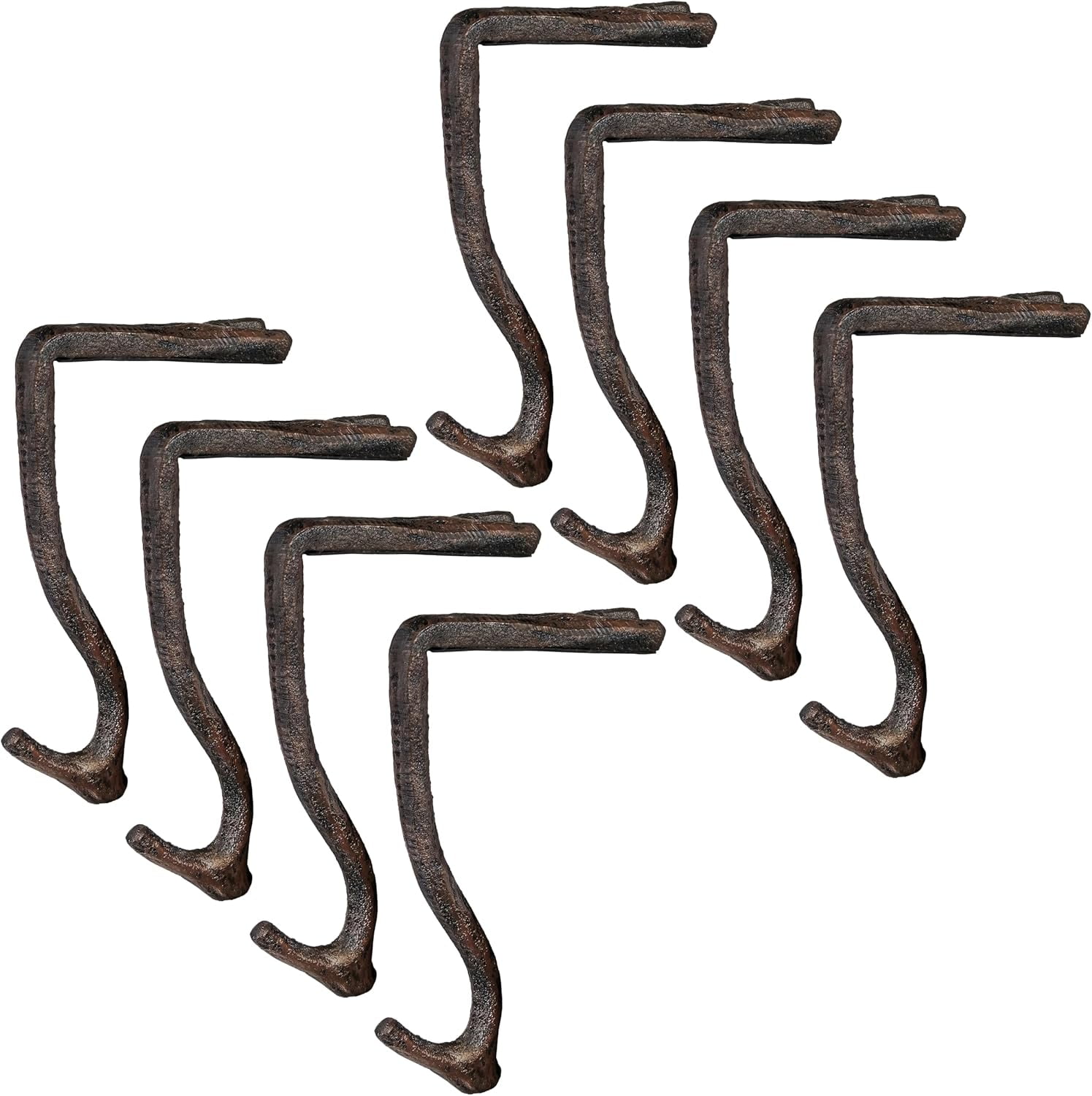 Lulu Decor,100% Cast Iron 8" Stocking Holder for mantle Holds Up to 9 ...