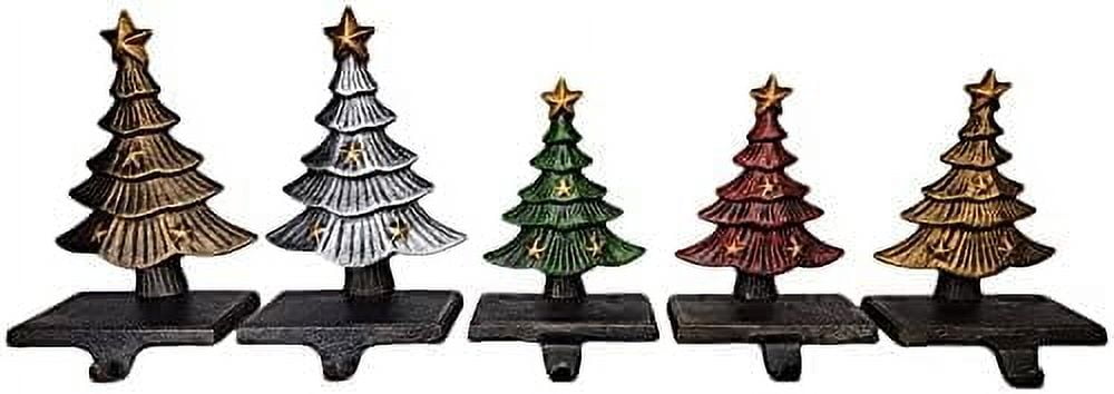 Lulu Decor, Cast Iron Decorative Christmas Tree Stocking Holder, Solid ...