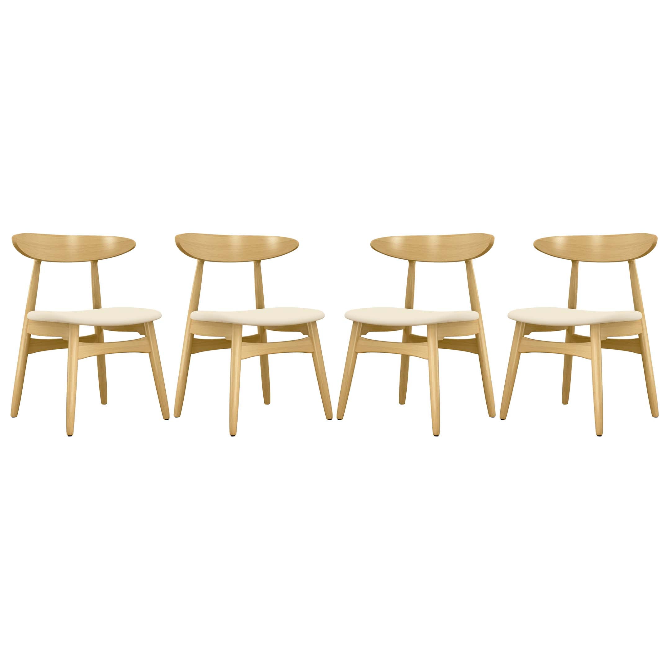Modholic Lulu Fabric Dining Chair (Set Of 4) - Walmart.com