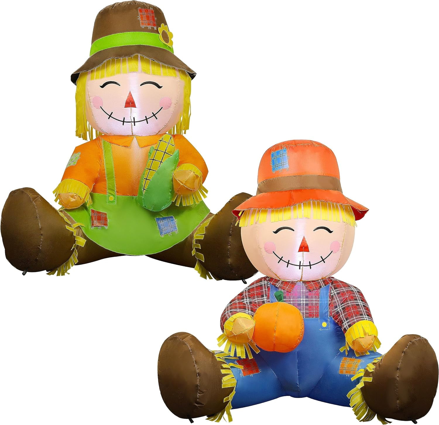 Lulu Home 3.3FT Fall Inflatable Decoration, Set of 2 Air Blown ...