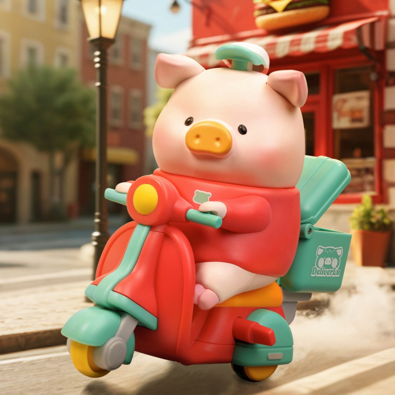 Lulu The Piggy Burgers Series 1PC Cute Pig Blind Box Figures ...