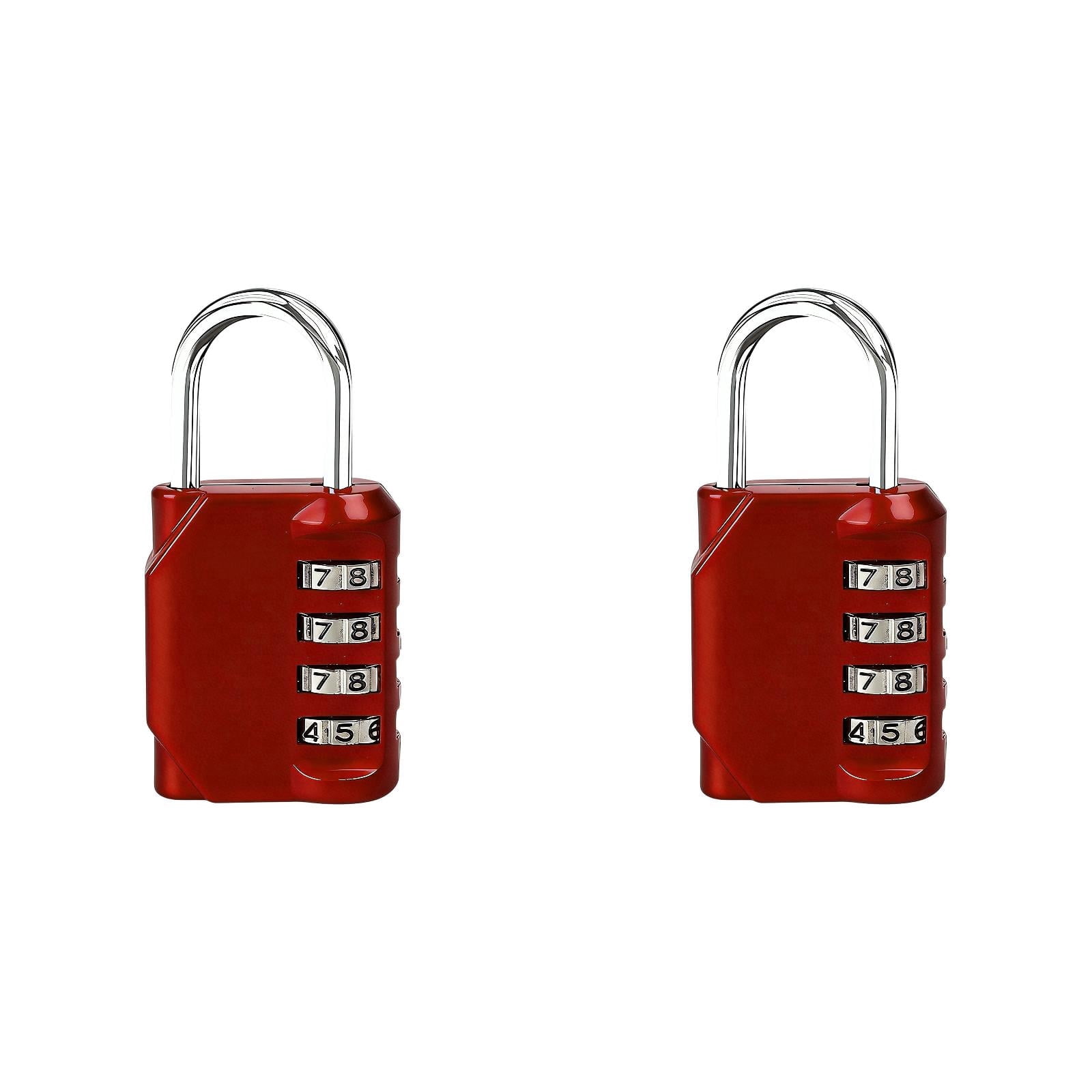 Luluganb 2Pcs Combination Lock, 4 Digit Combination Padlock Outdoor ...