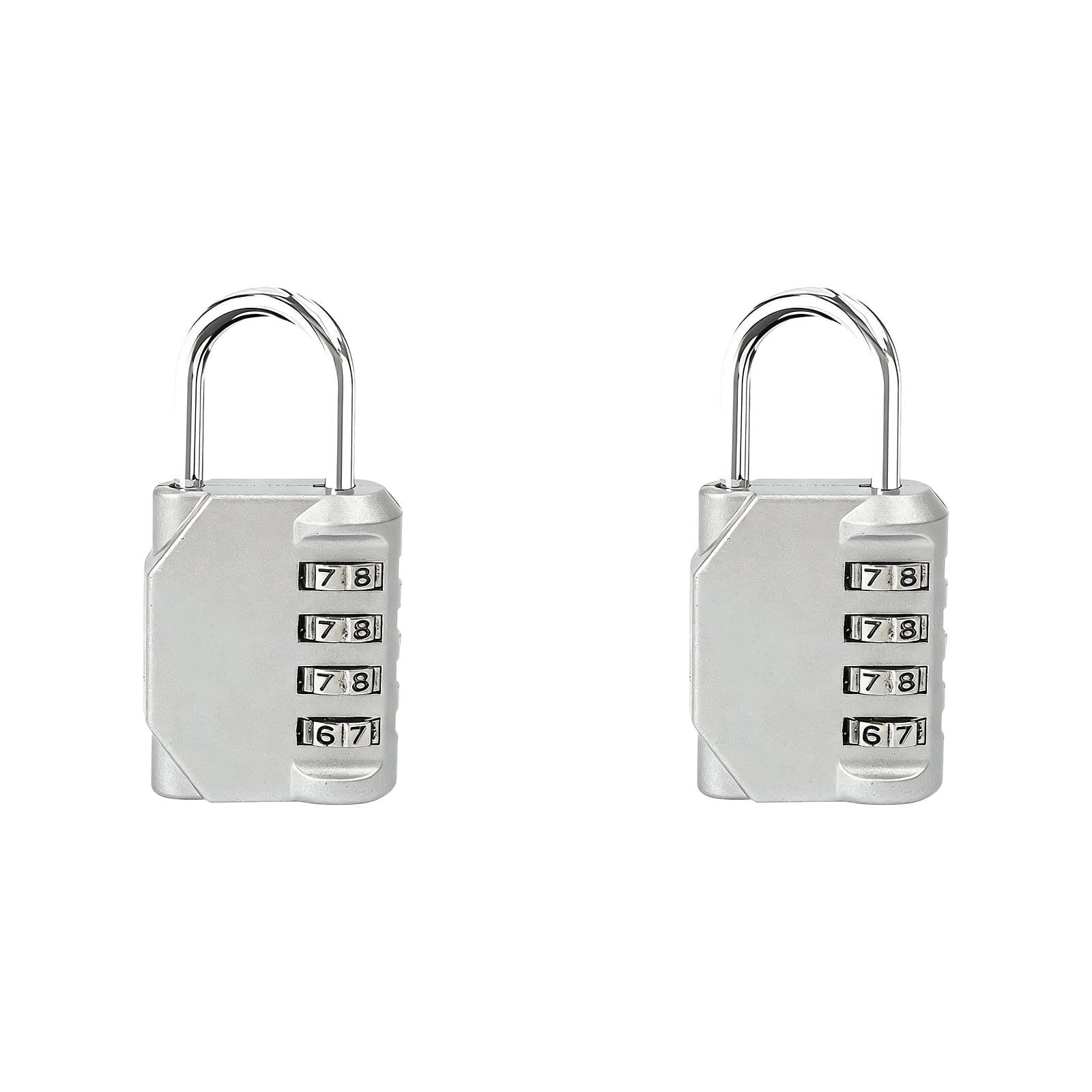 Luluganb 2Pcs Combination Lock, 4 Digit Combination Padlock Outdoor ...