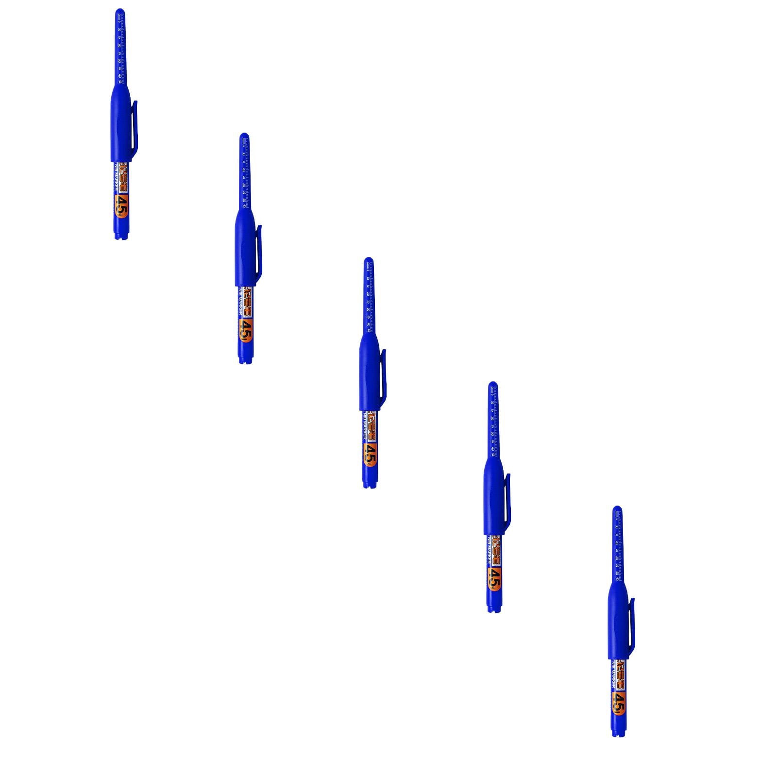 Luluganb 5pcs Long Head Deep Hole Marker Pens 20mm Deep Reach Markers ...