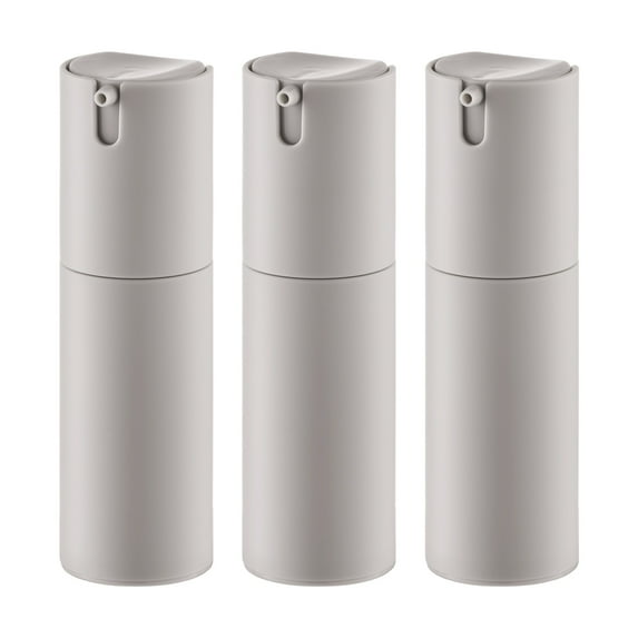 Lulupack, Airless Pump Bottles, 1 oz, Matte Gray, 3Pcs, Travel Skincare ...