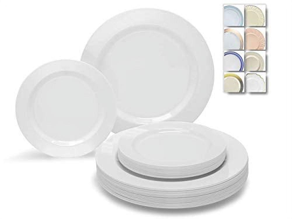 " Luluy" 120 Plates Pack,(60 Guests) Heavyweight Premium Wedding Party ...