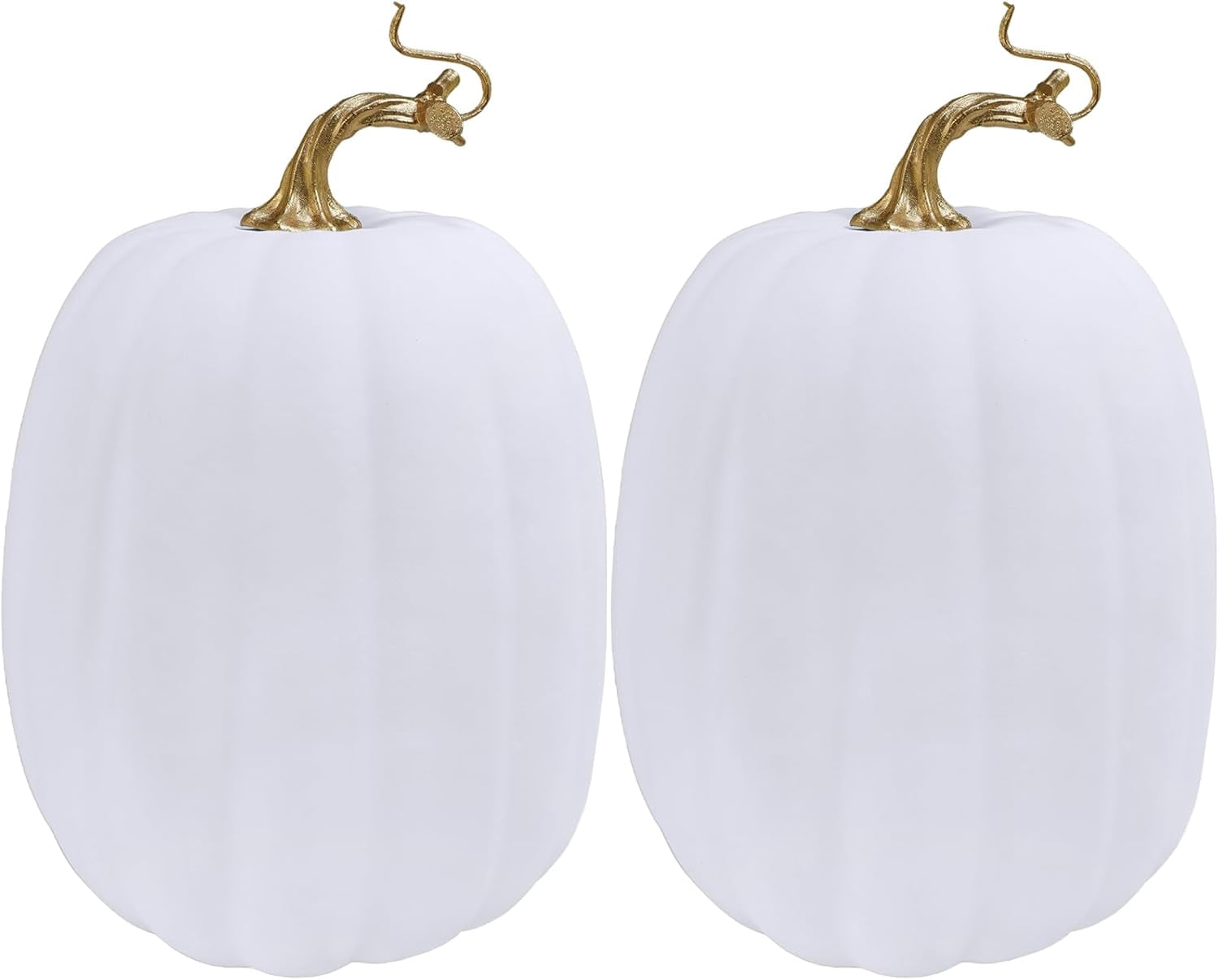 Luluy 2 Pcs Large Artificial Pink Pumpkins Fall Decorative Pumpkins Big ...