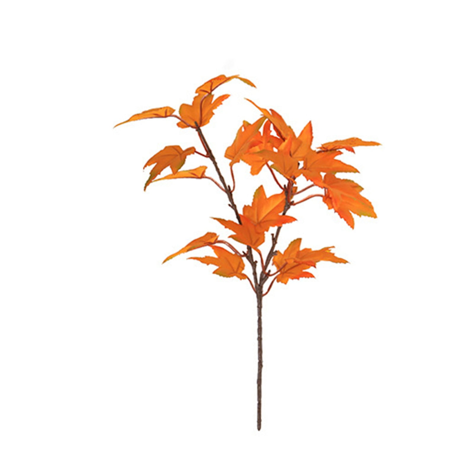 Luluy Artificial Maple Leaf Branch, 22 Inch Fall Decoration Faux Autumn ...