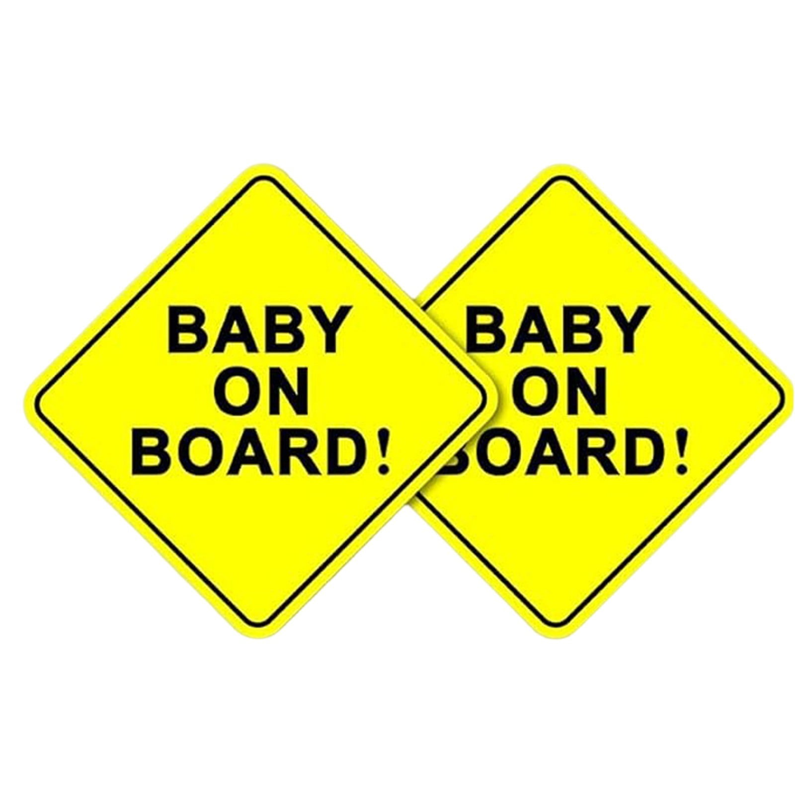 Luluy Baby In Car Sticker Sign, Must Have For Cars, Bright Yellow ...
