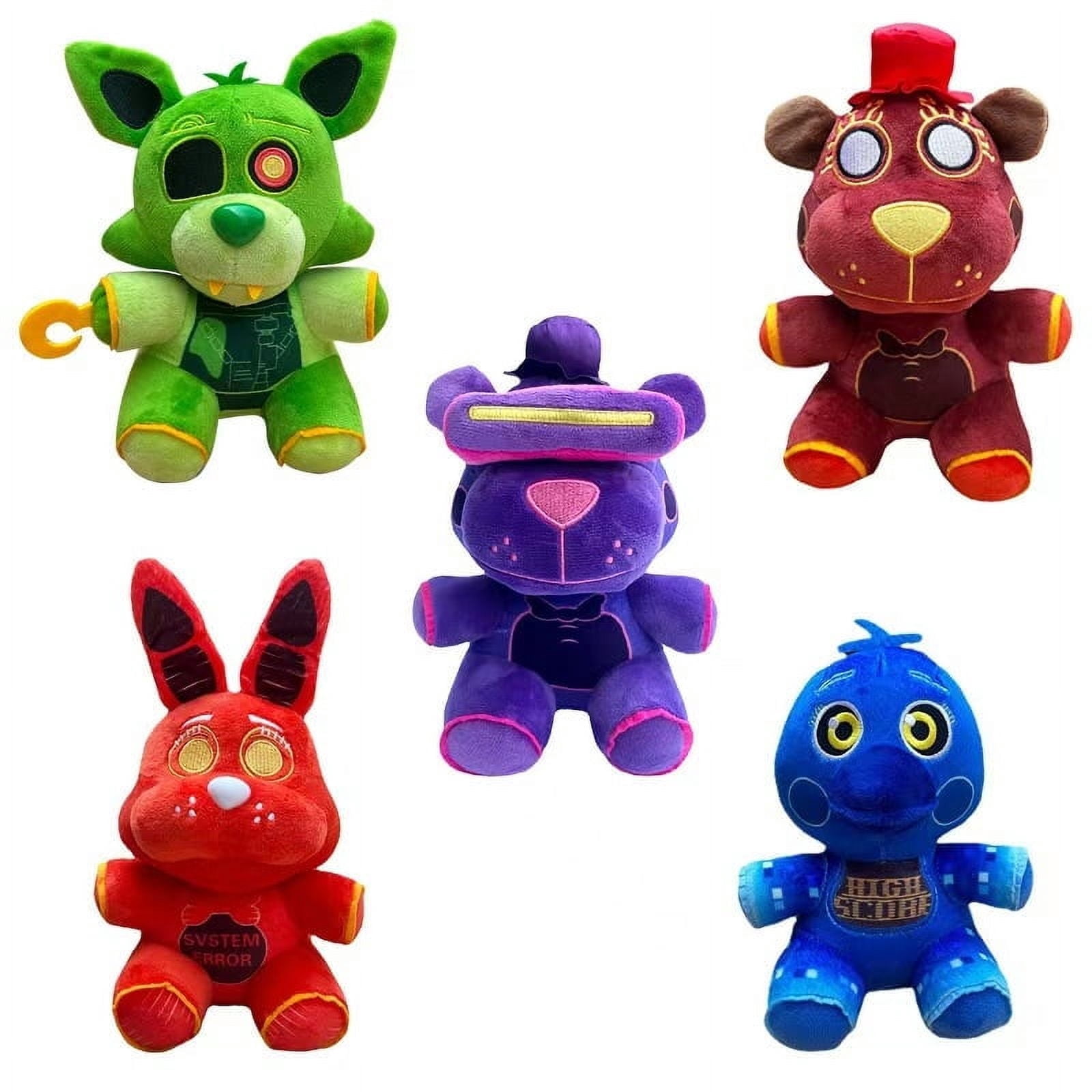 Luluy Five Nights At Freddy's Plush FNAF Soft Stuffed Animal Toy 5 Pack ...