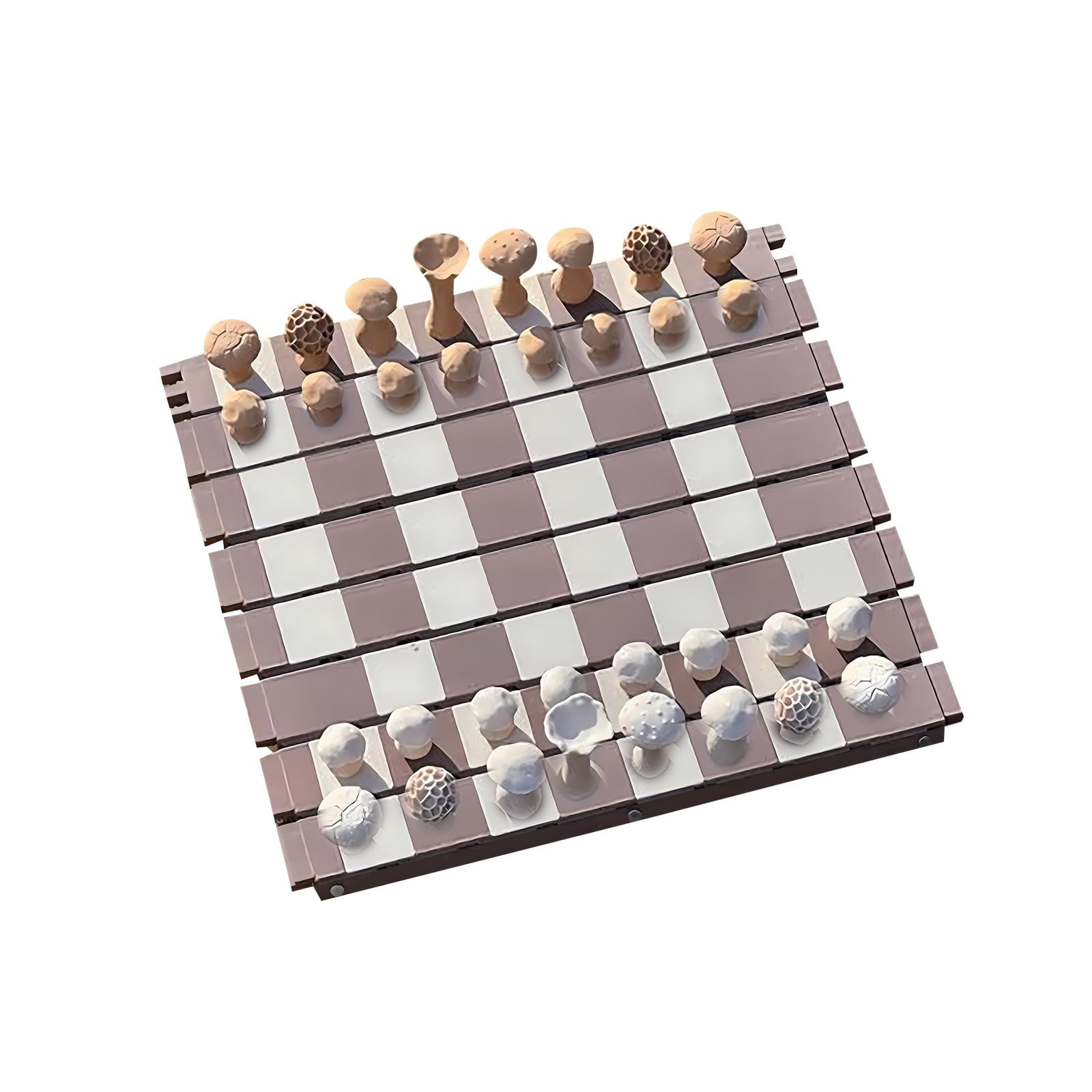 Luluy Forest Chess, Wooden Chess Board, Portable Forest Themed Chess ...
