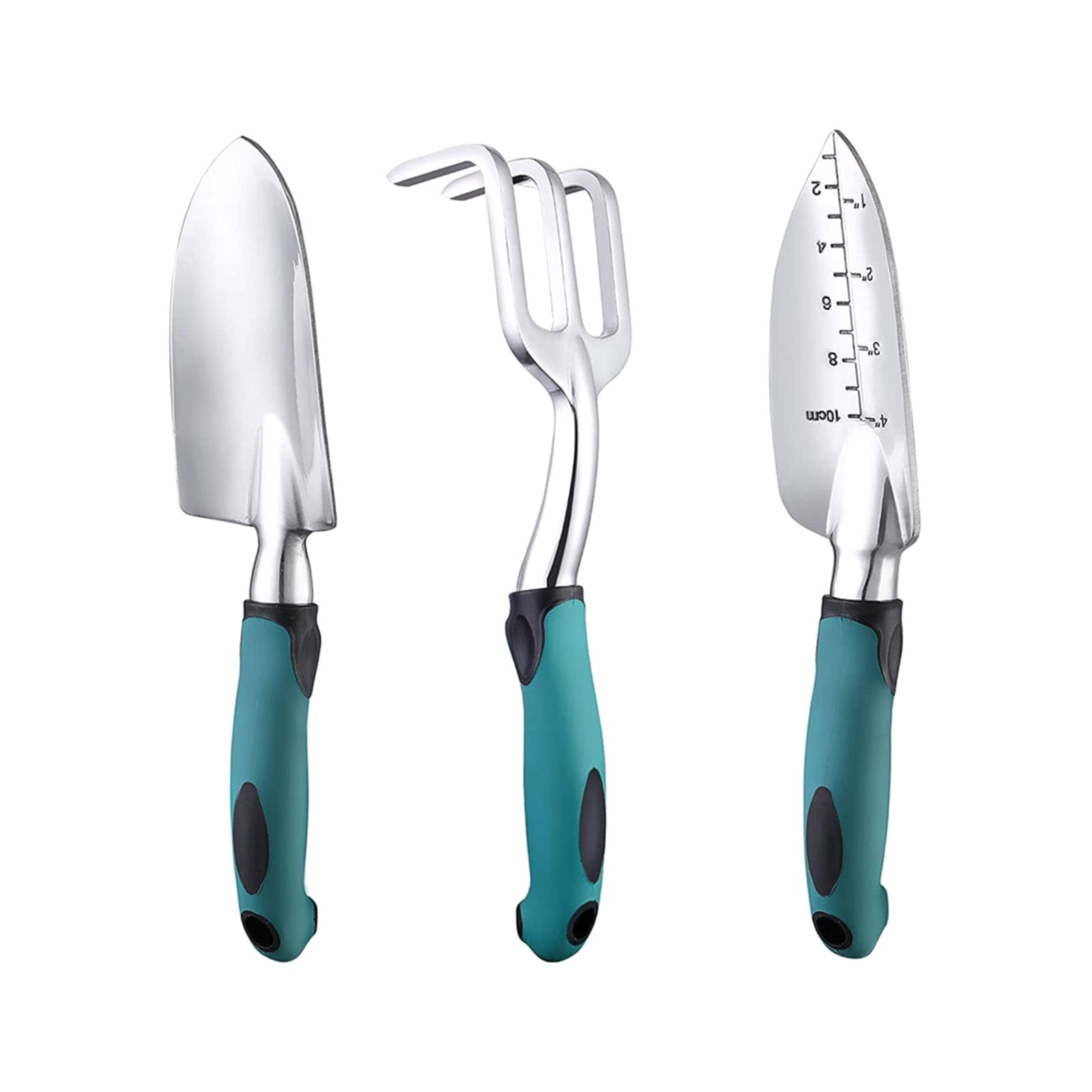 Luluy Heavy Duty Stainless Steel Garden Tool Set, 3 Piece Gardening Kit ...