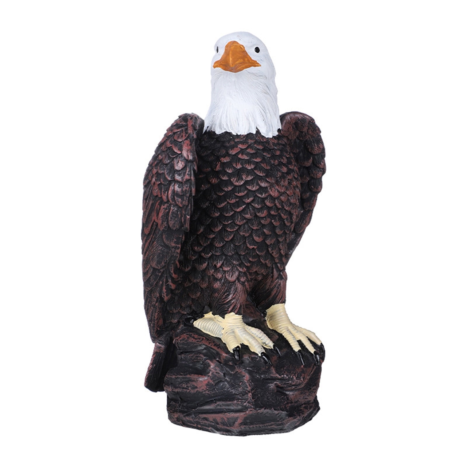 Luluy Majestic Bald Eagle Garden Statue Hand-Painted Resin Sculpture For Indoor And Outdoor ...