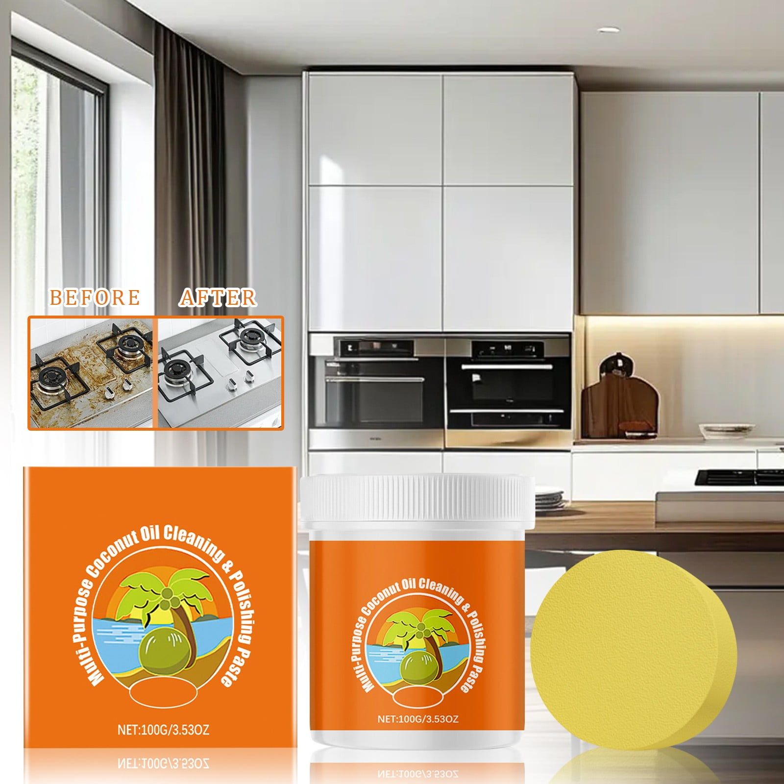 Luluy Multi Purpose Degreasing Paste Cleaning Paste Gentle Ingredients ...