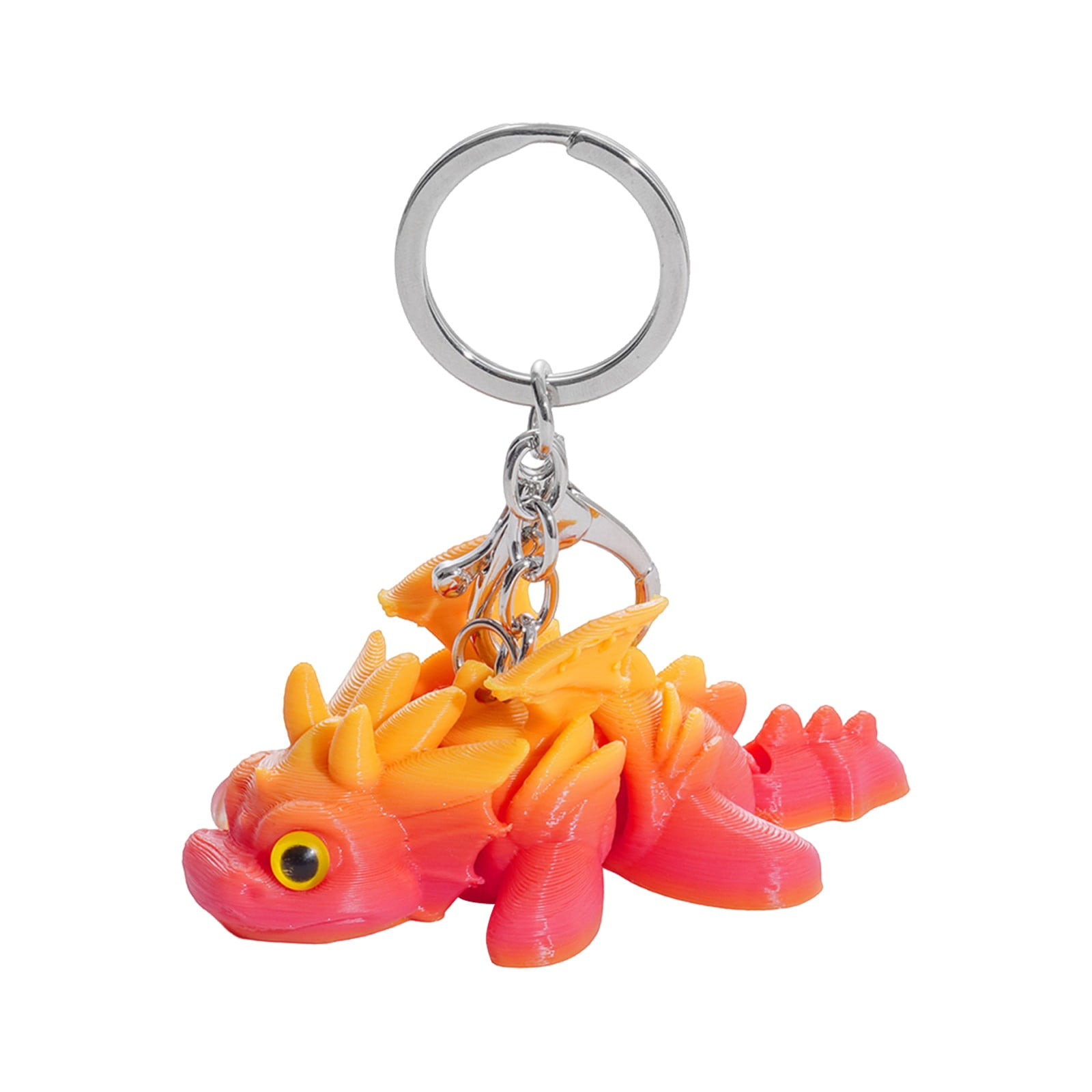 Luluy Rainbow Dragon Keychain Cute And Colorful Resin Key Ring For Kids ...