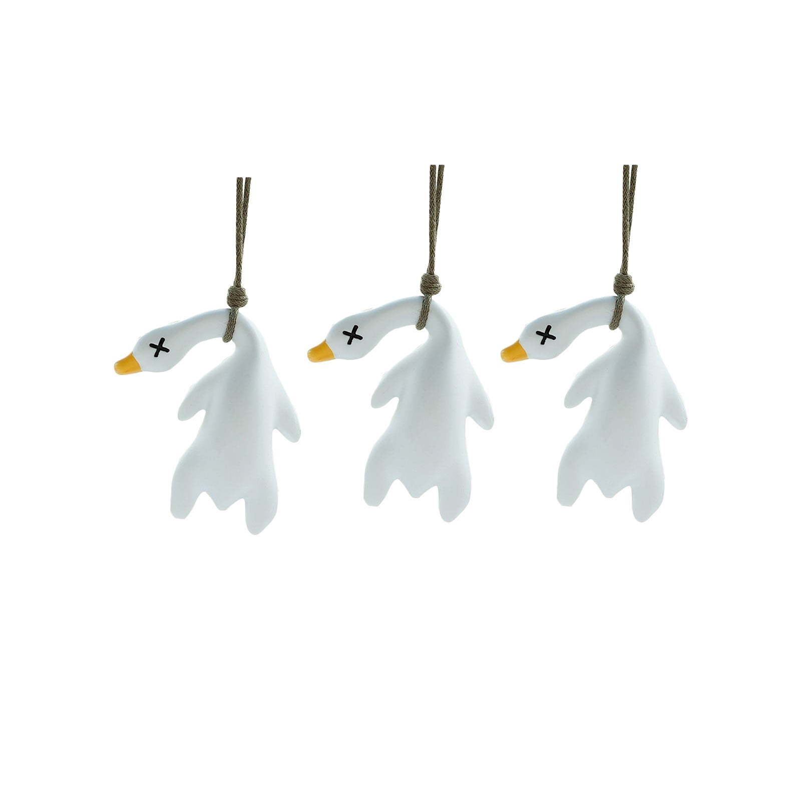 Luluy Whimsical Hanging Goose Decoration Unique Home Decor Accent For ...