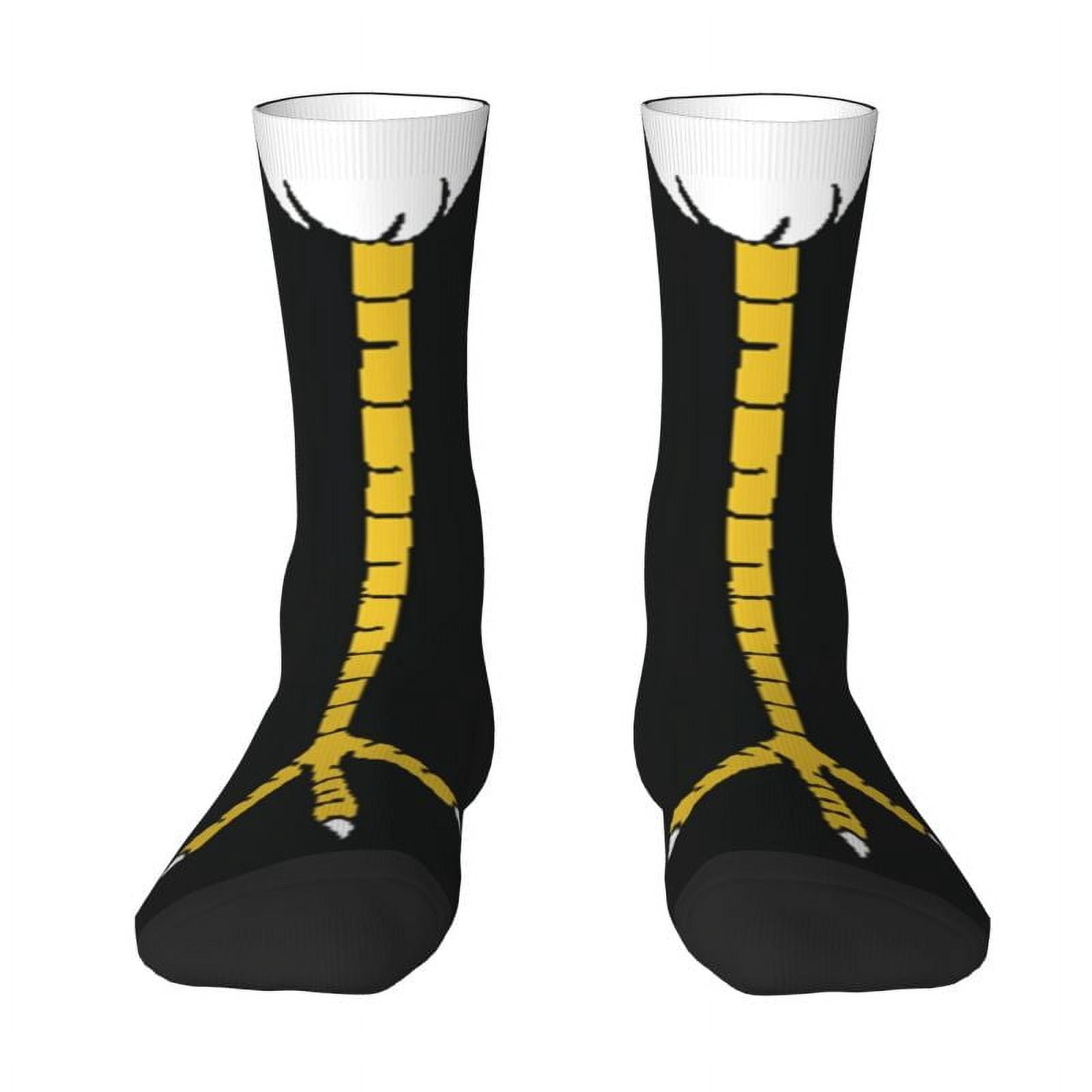 Luma 2025 Custom 3D Printed Kawaii Chicken Legs Crew Socks, Funny ...