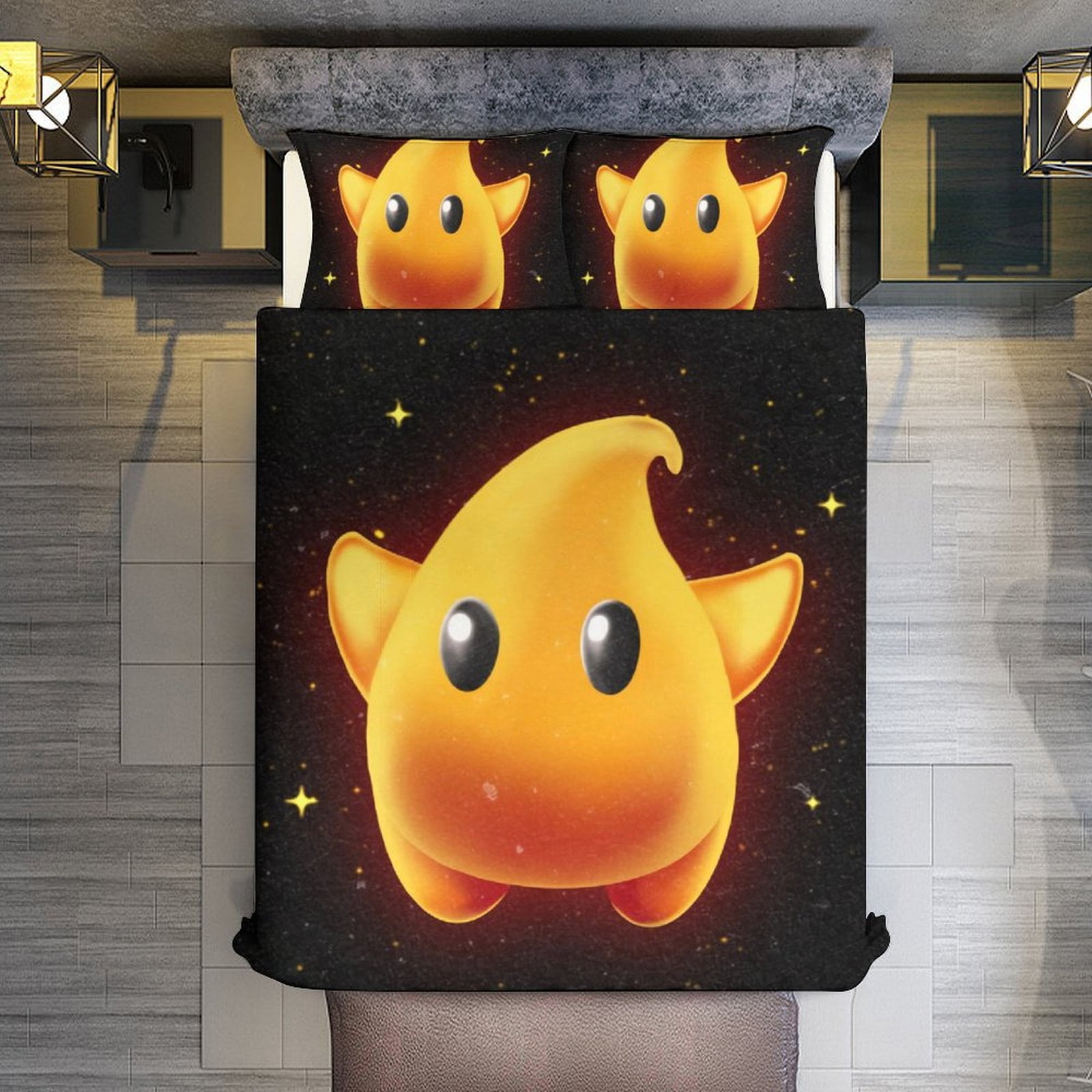 Luma Mario Star in Procreate Duvet Cover,Bedding Set 3pcs for Kids Boys ...