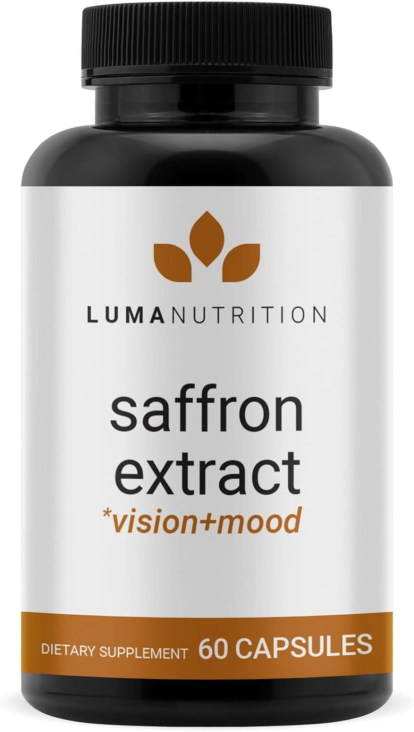 Luma Nutrition Saffron Extract Capsules, 88.50 mg Pure Saffron Pills ...