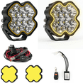 Luma-Pro Series 4" Dual Color LED Pods with Wireless Remote, 100W ...