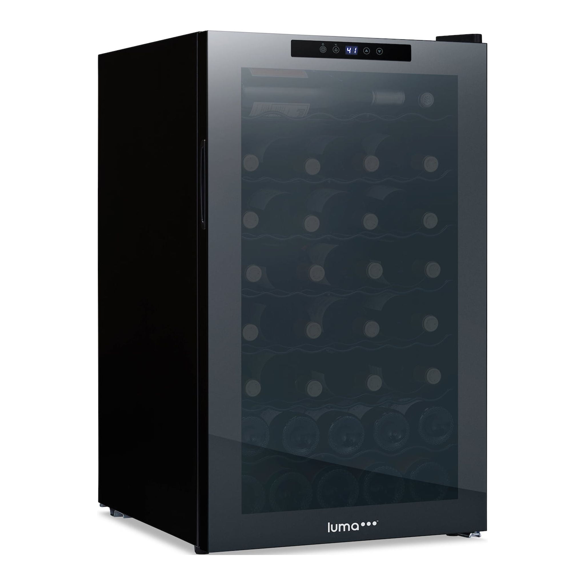 Luma Shadow Series 51 Bottle Wine Cooler, Mirrored Glass Door ...