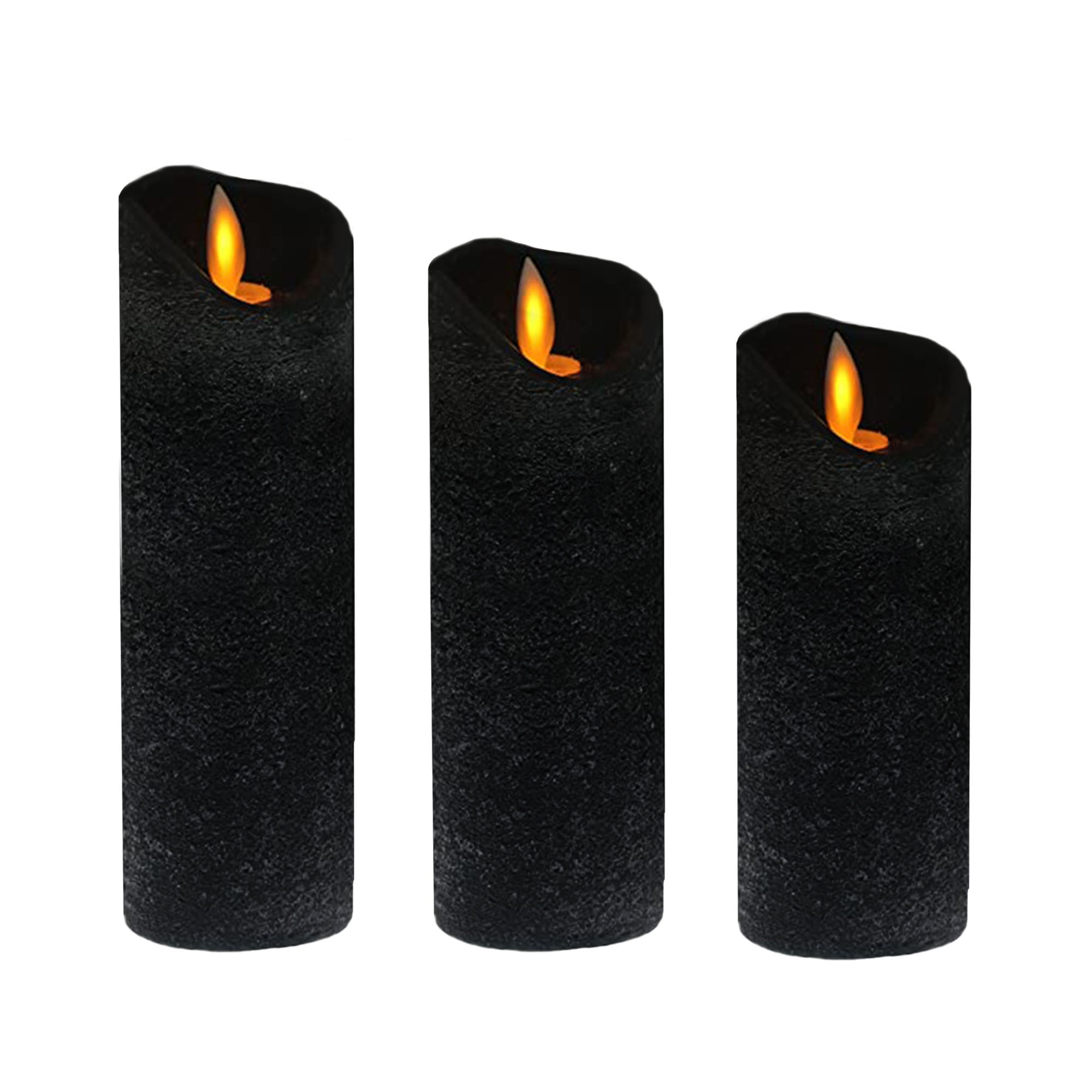 LumaBase Battery Operated LED Wax Candles with Moving Flame and Remote ...