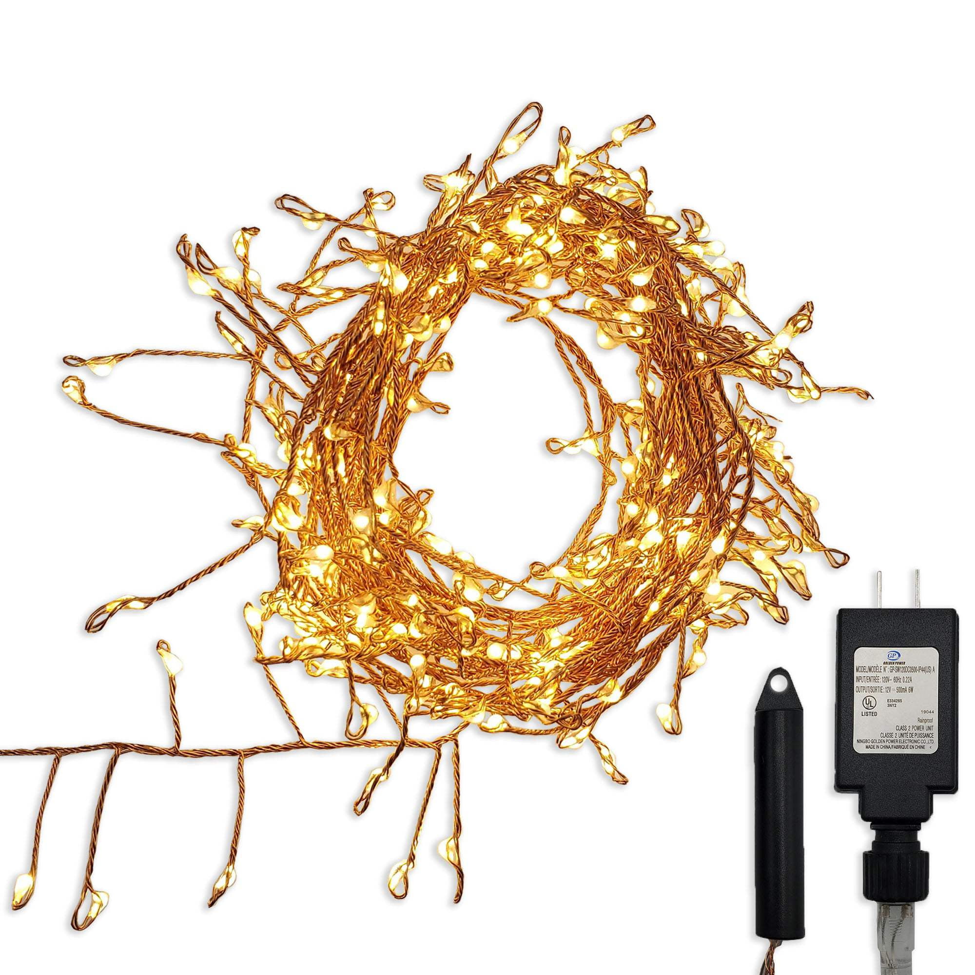 LumaBase Electric Firecracker LED Fairy String Lights (White Lights and ...